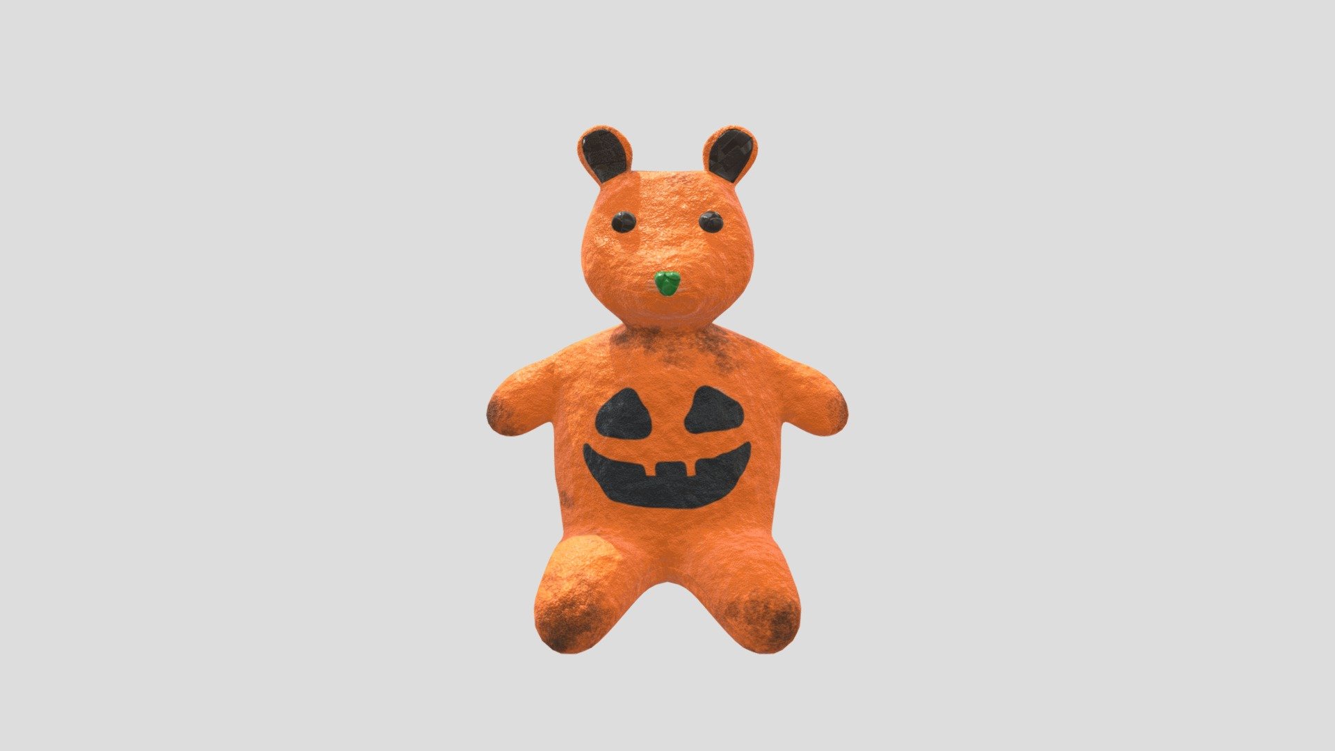 Pumpkin Teddy Bear - Download Free 3D model by MJElliott2 [d08e81b ...