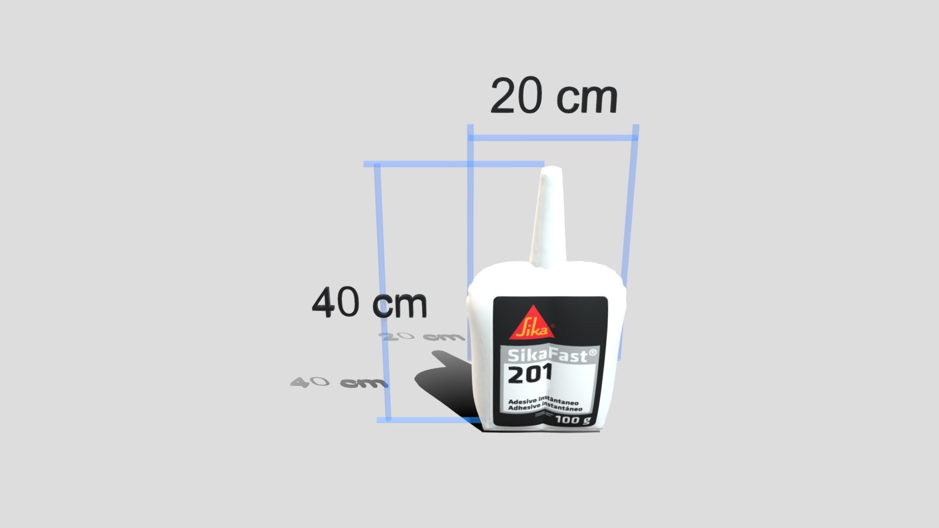 Envase, Frasco, Sika Fast 201 40 Cm - 3D model by allendale ...