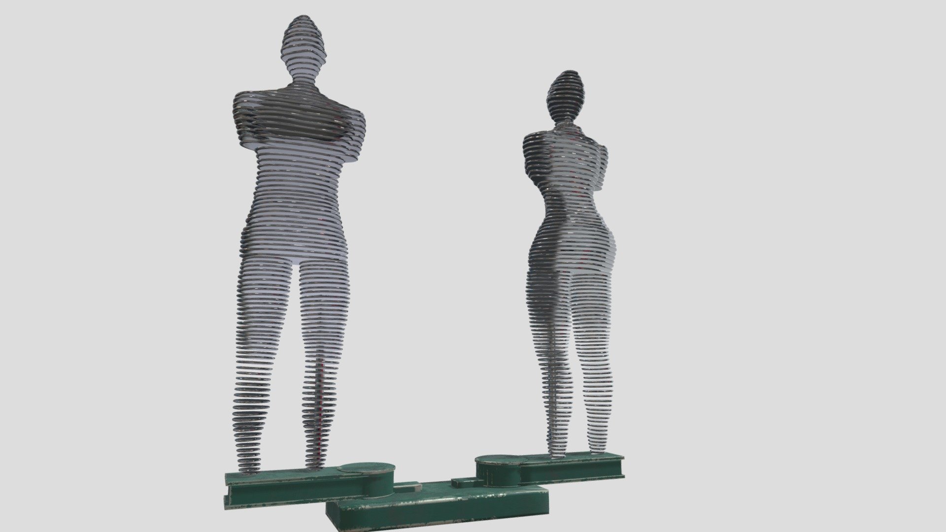Moving Statues Of A Man And Woman - Download Free 3D model by arshad ...