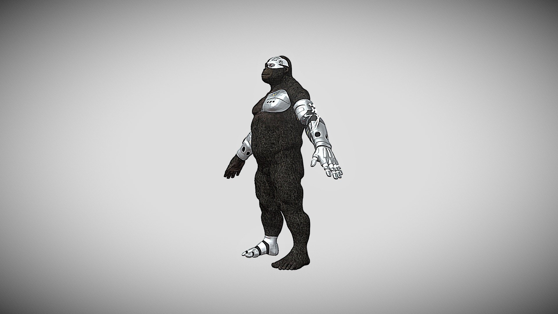 Tech_ape - 3D model by 22block [d095635] - Sketchfab