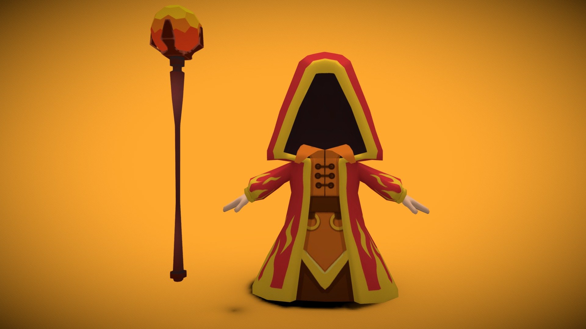 FireWizard - 3D model by xwert [d09a1d5] - Sketchfab