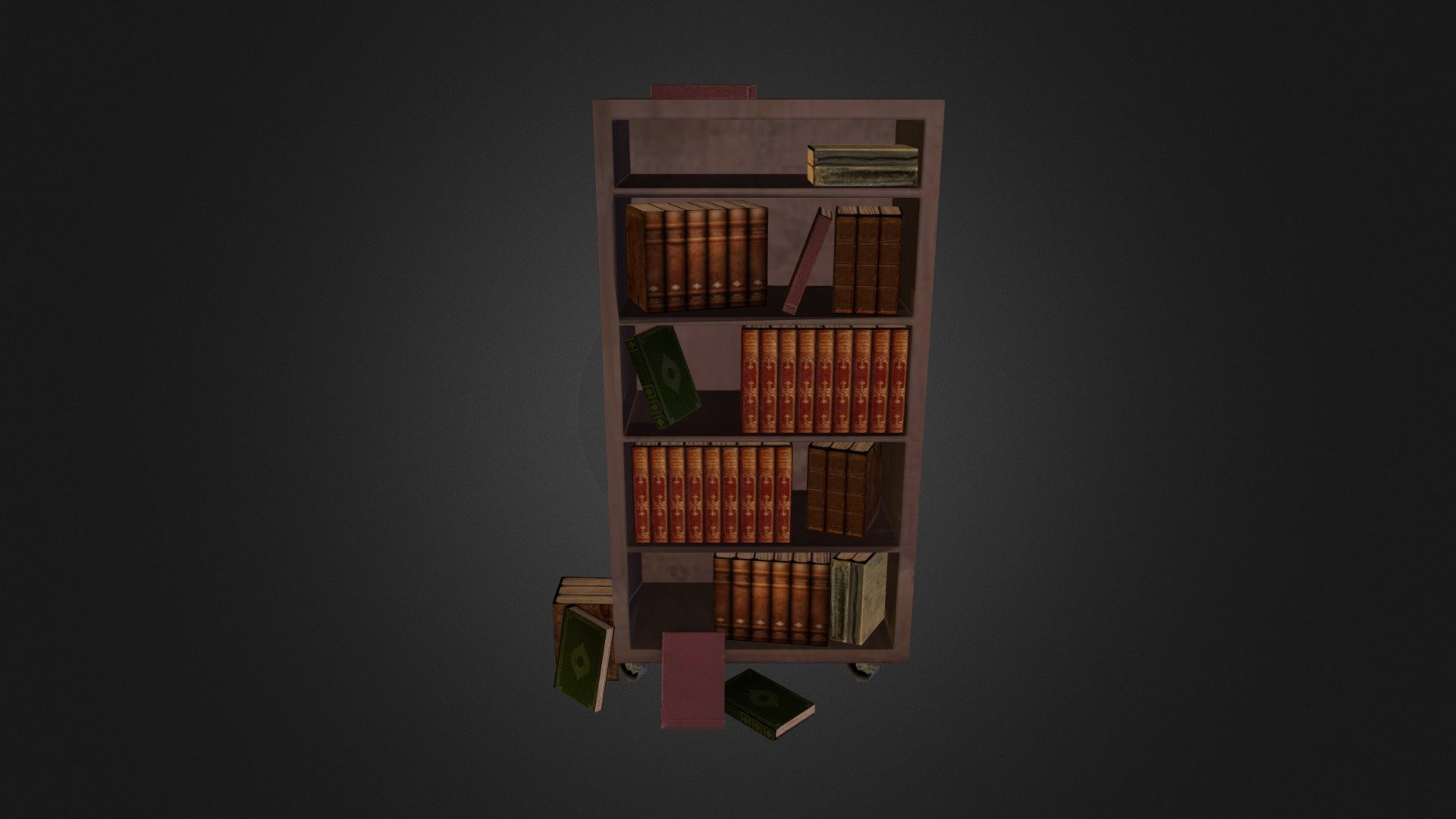 Prop_BookShelf01 - 3D model by robinrodet [d09a30f] - Sketchfab