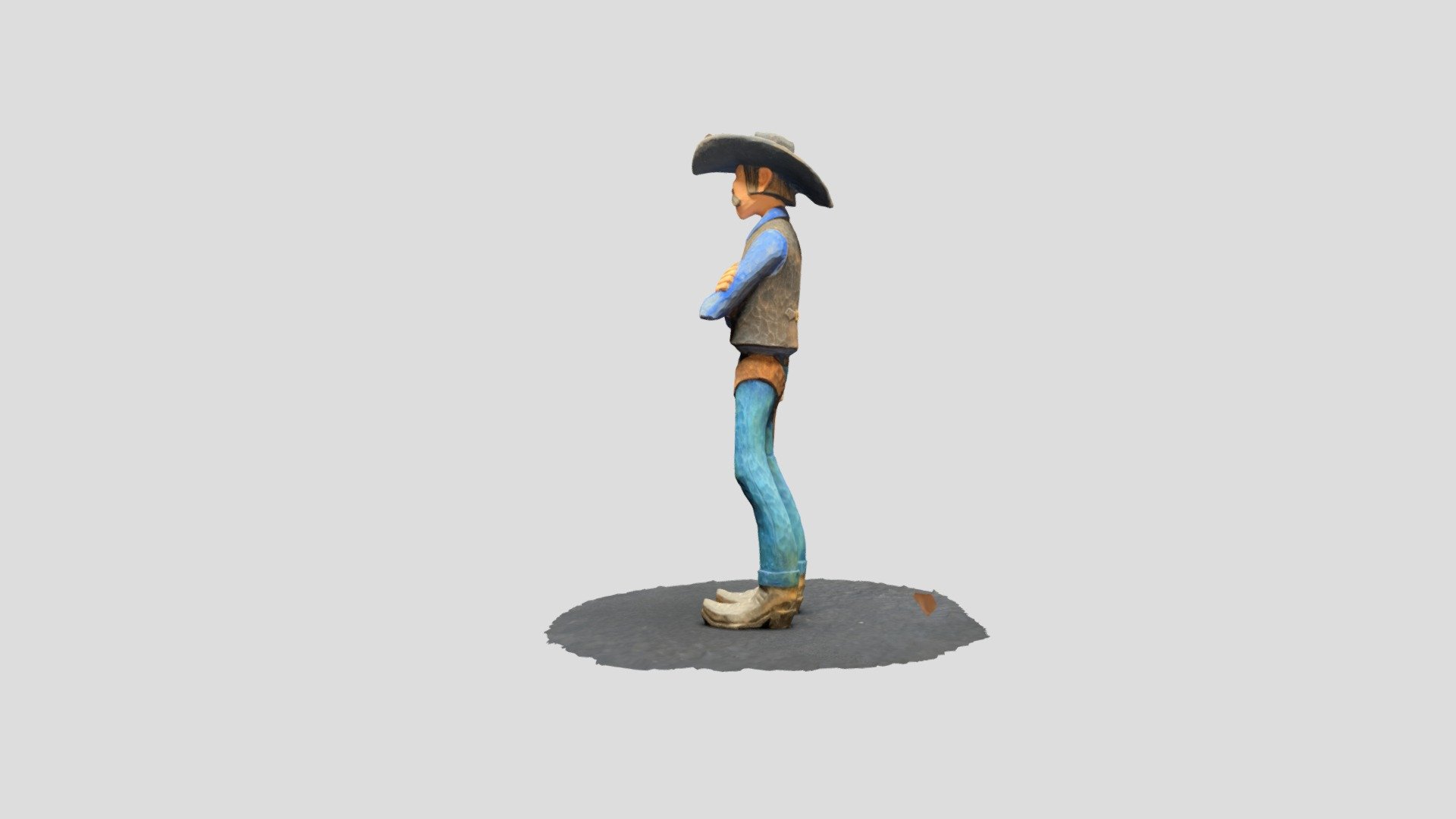 Cowboy wooden toy - 3D model by NewBeeSketch [d09d113] - Sketchfab