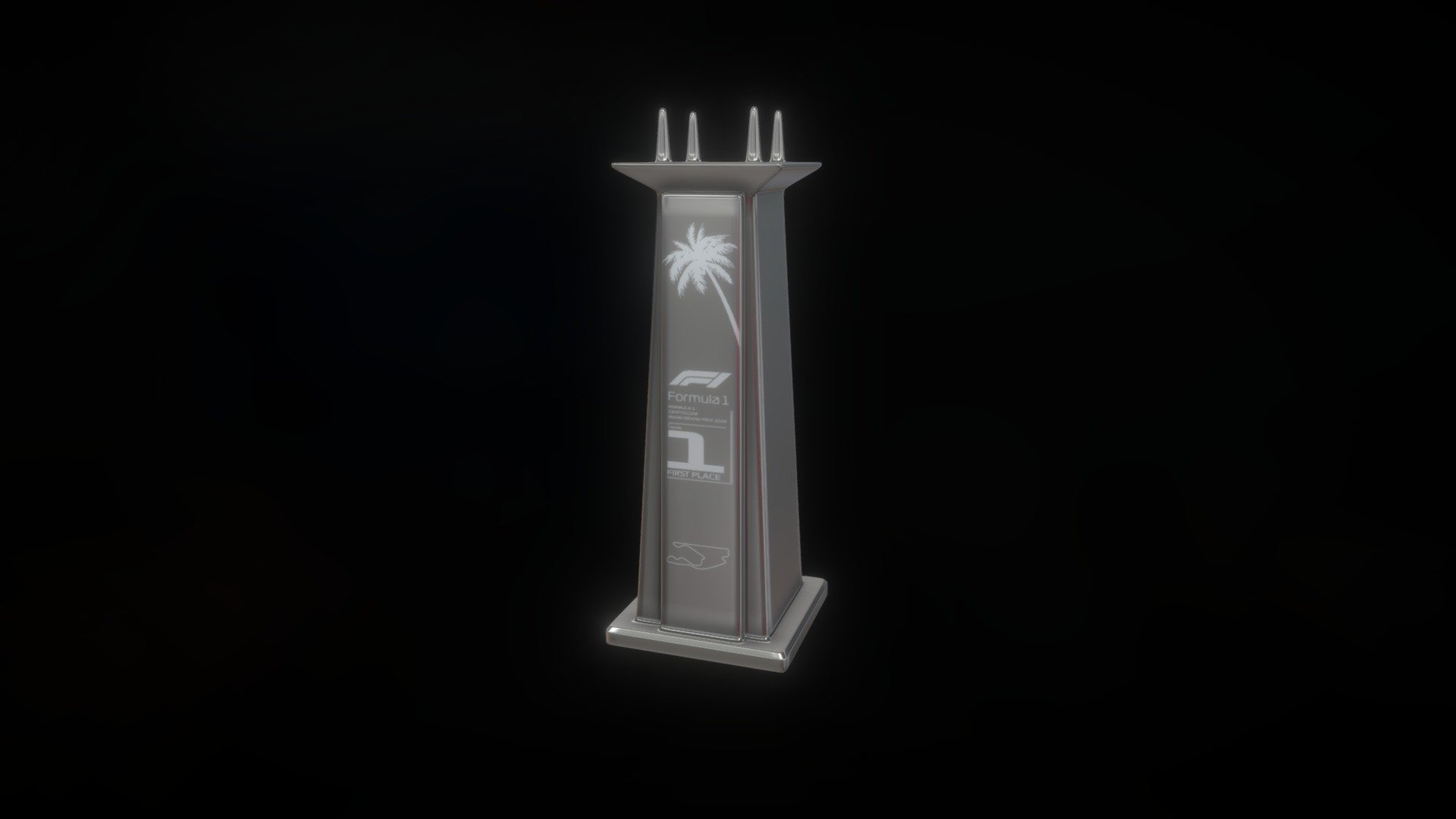 F1 Trophy - Miami Formula 1 GP - Buy Royalty Free 3D model by Machine ...