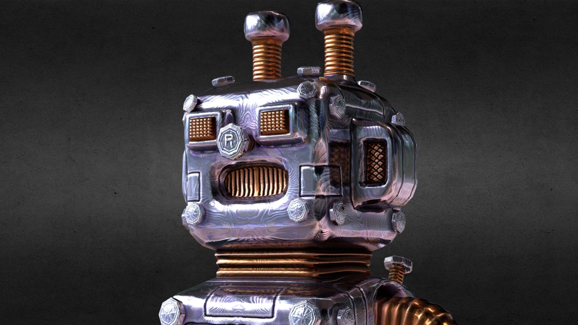 Jumpy Robot Guy (game-ready, animation) - Buy Royalty Free 3D model by ...