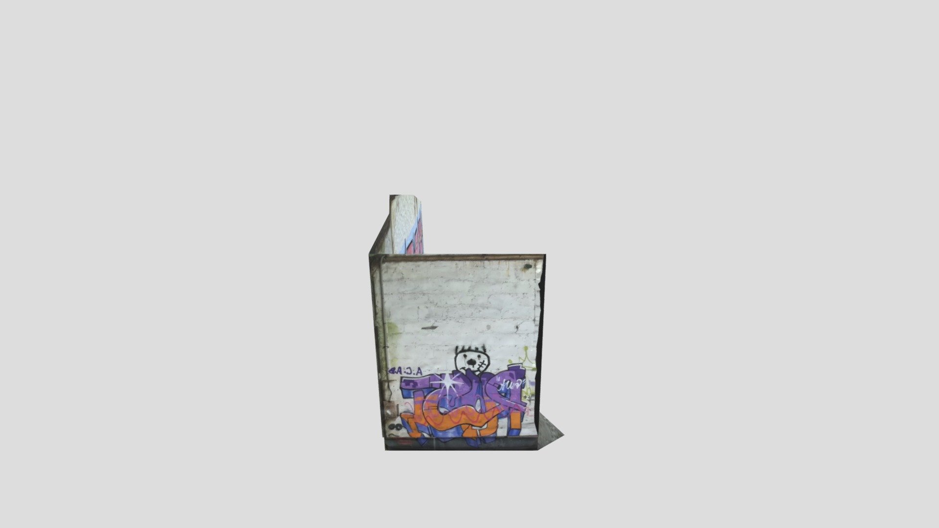 Graffiti Wall - 3D model by Abstrakt / Guero (@thespotuy) [d0a42c8 ...