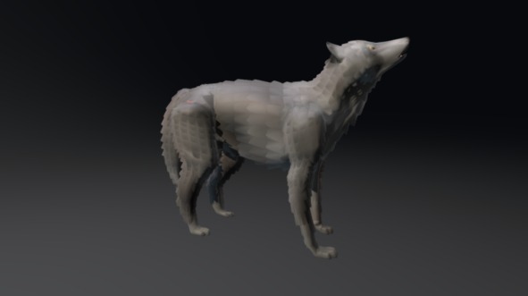 Howling Wolf - 3D model by ankasper [d0a444a] - Sketchfab