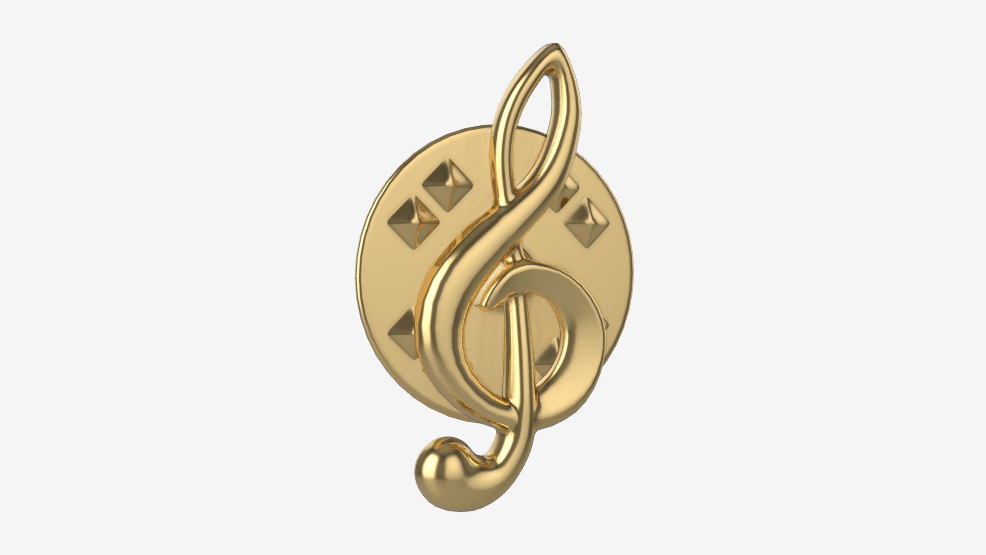 Music clef pin - Buy Royalty Free 3D model by HQ3DMOD (@AivisAstics ...