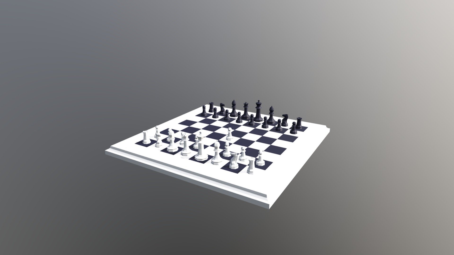 Chess Set low poly - 3D model by Gilberto Hernandez Amura (@Teti ...