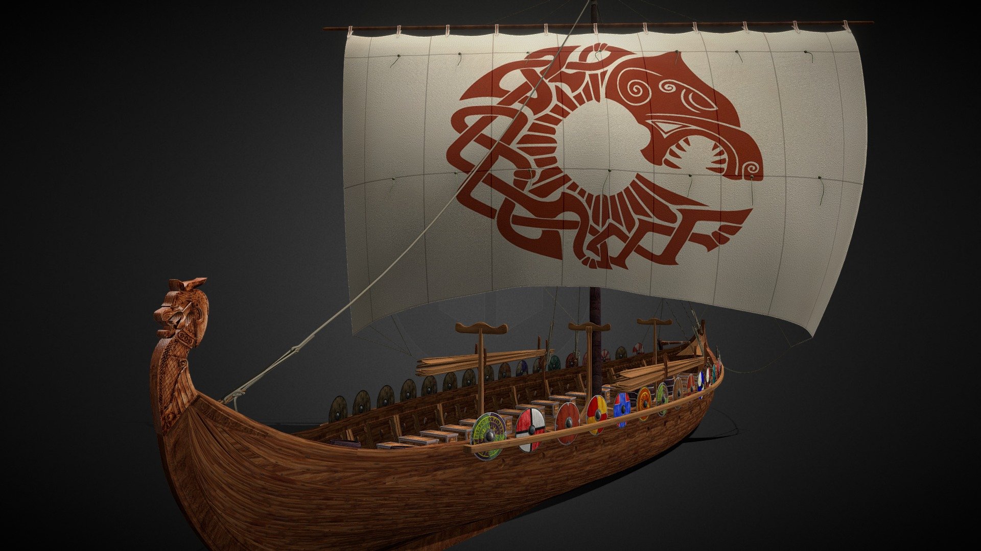 Drakkar - Une Grande Histoire de la Navigation - - 3D model by Semios [d0a6517] - Sketchfab