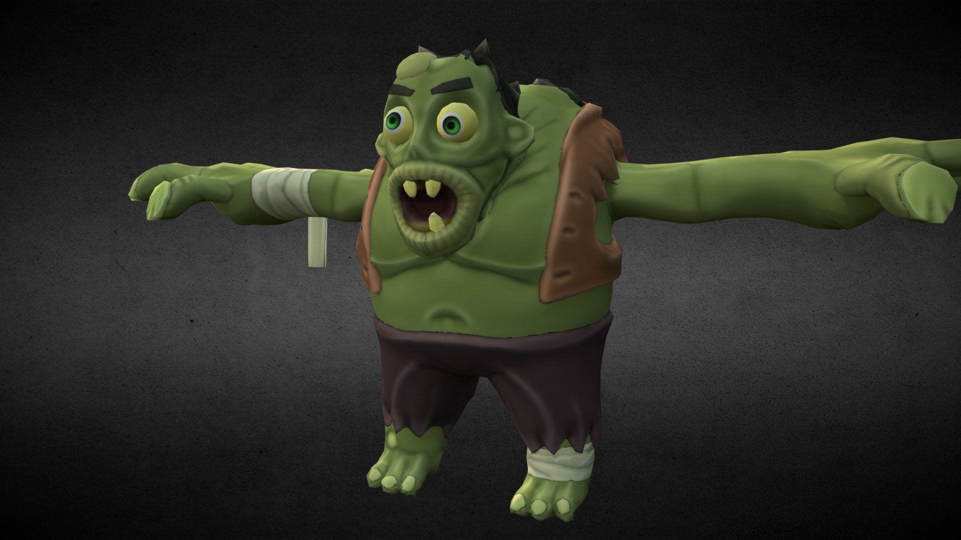 Fat Zombie - 3D model by foxifox230 [d0a746d] - Sketchfab