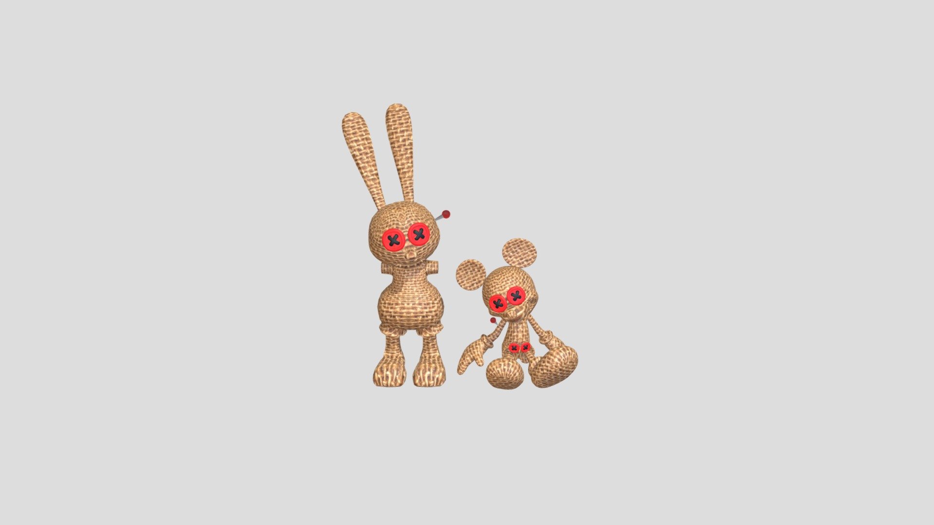 NBD3 Mickey Oswald Plush Model - Download Free 3D model by Nacho1012 ...