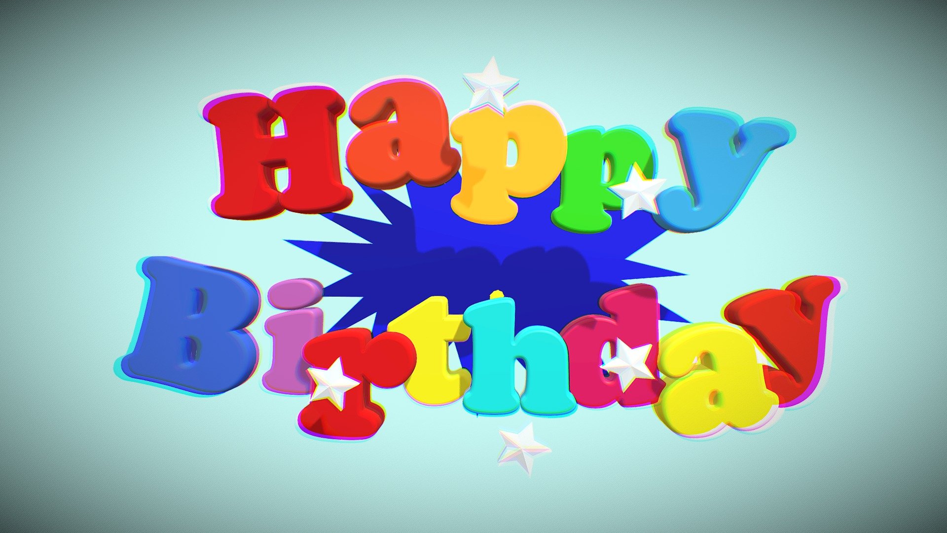 "Happy Birthday" FX for AR animated - Buy Royalty Free 3D model by ...