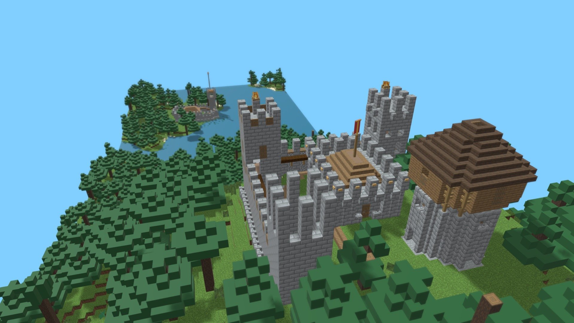 Minecraft World - 3D model by Giack21 [d0b09ef] - Sketchfab
