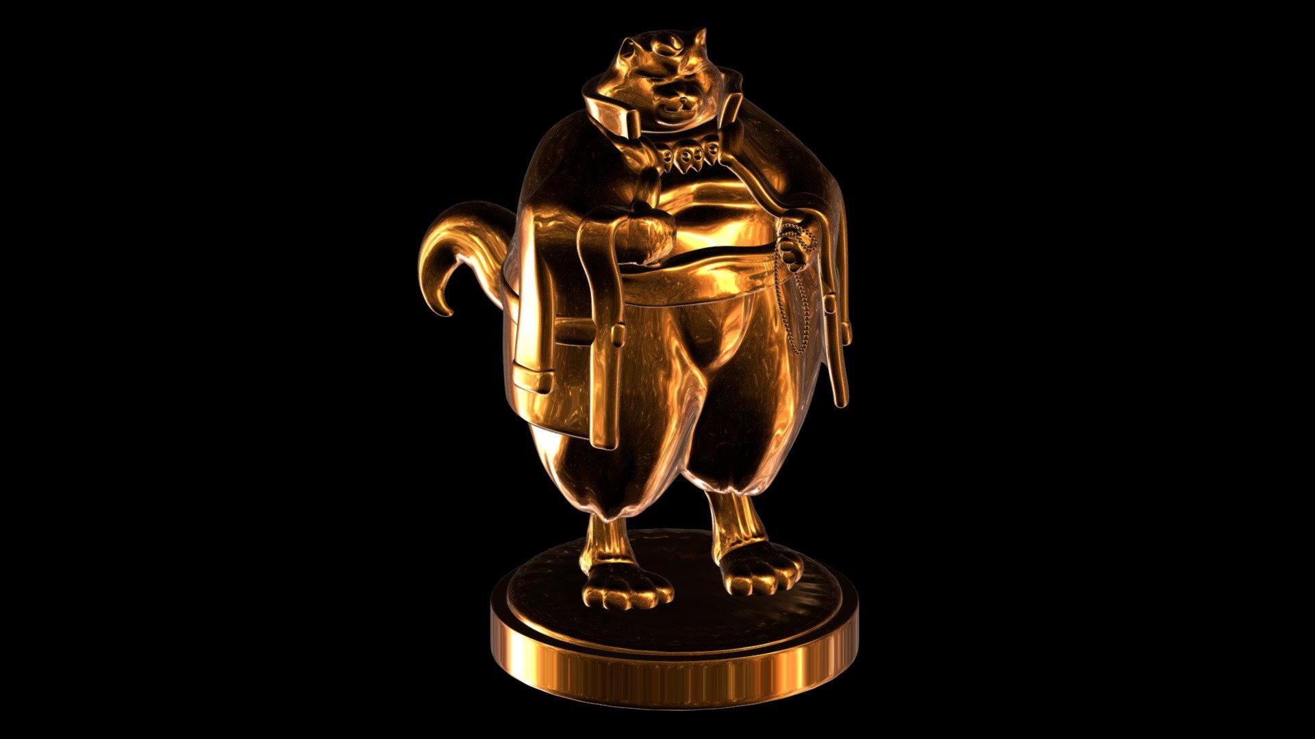 Gato Buda - Personaje de rol - 3D model by Juan Galarza (@galarzajuan ...