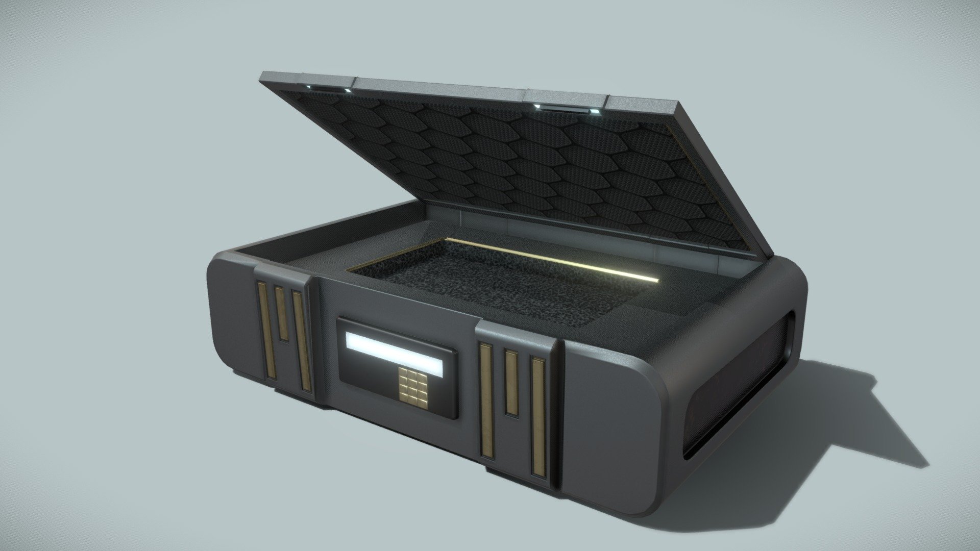 Luxury Cyberpunk Crate - Buy Royalty Free 3D model by Miguel Torres ...