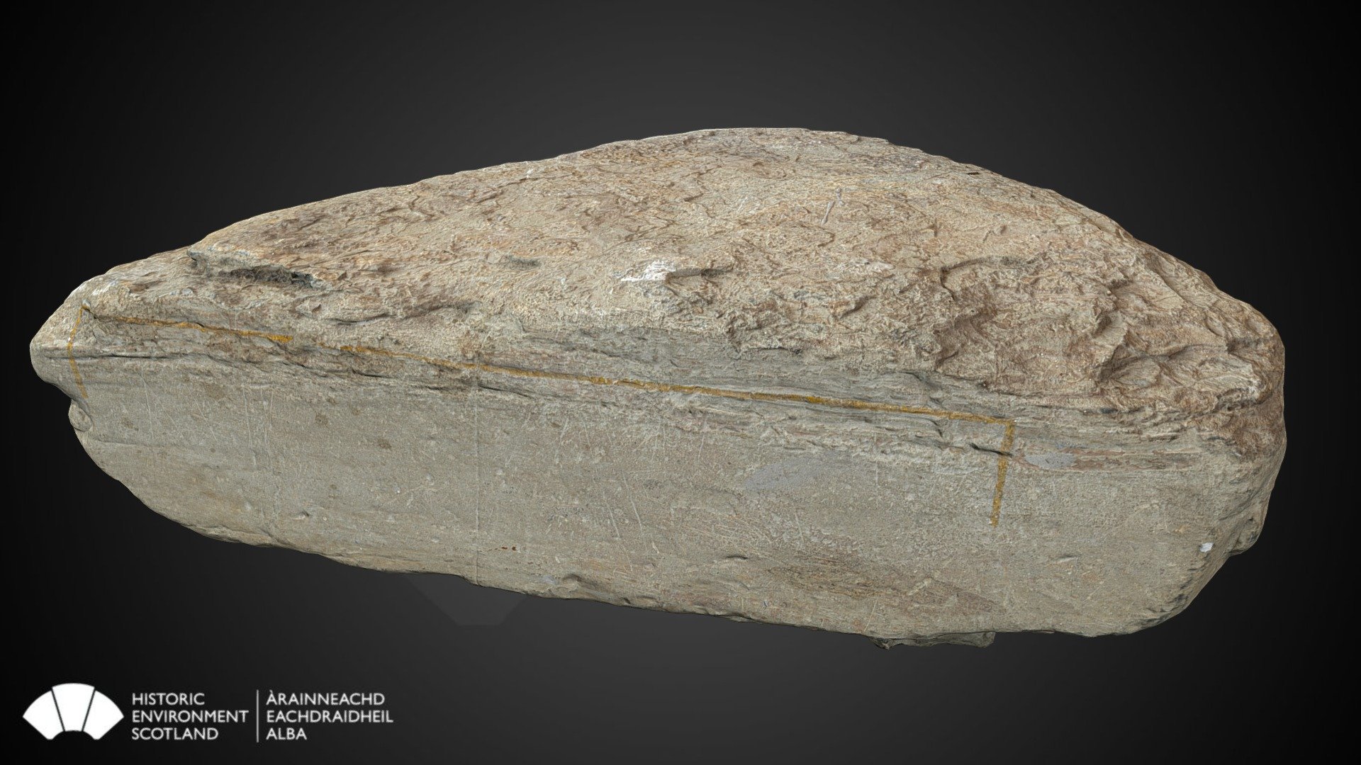 Inscribed Stone Slab, Skara Brae - 3D model by Historic Environment ...