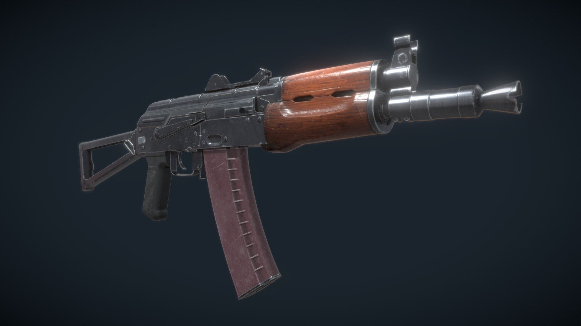 AKS-74U - 3D model by Fiodor.Grzela-Gladkow [d0b52a1] - Sketchfab