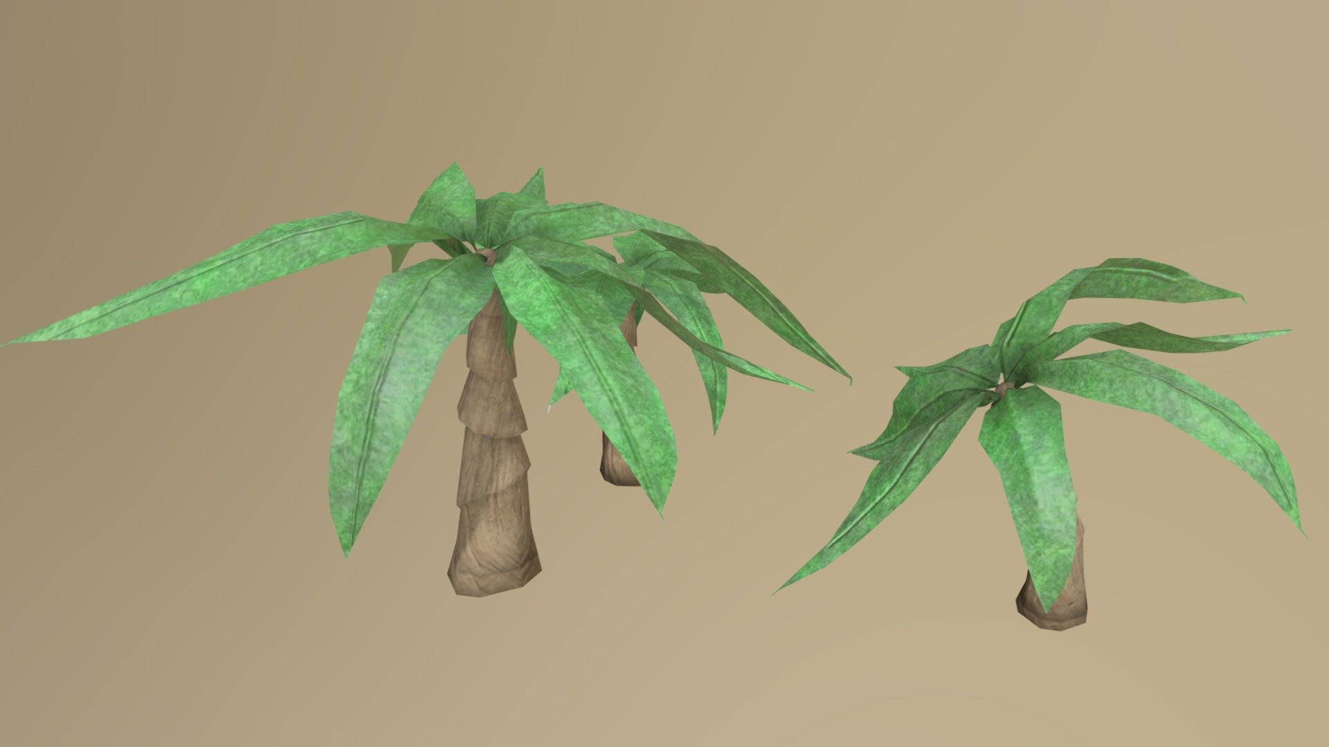 Palm Trees - 3D model by SummerSGGomes [d0b7834] - Sketchfab