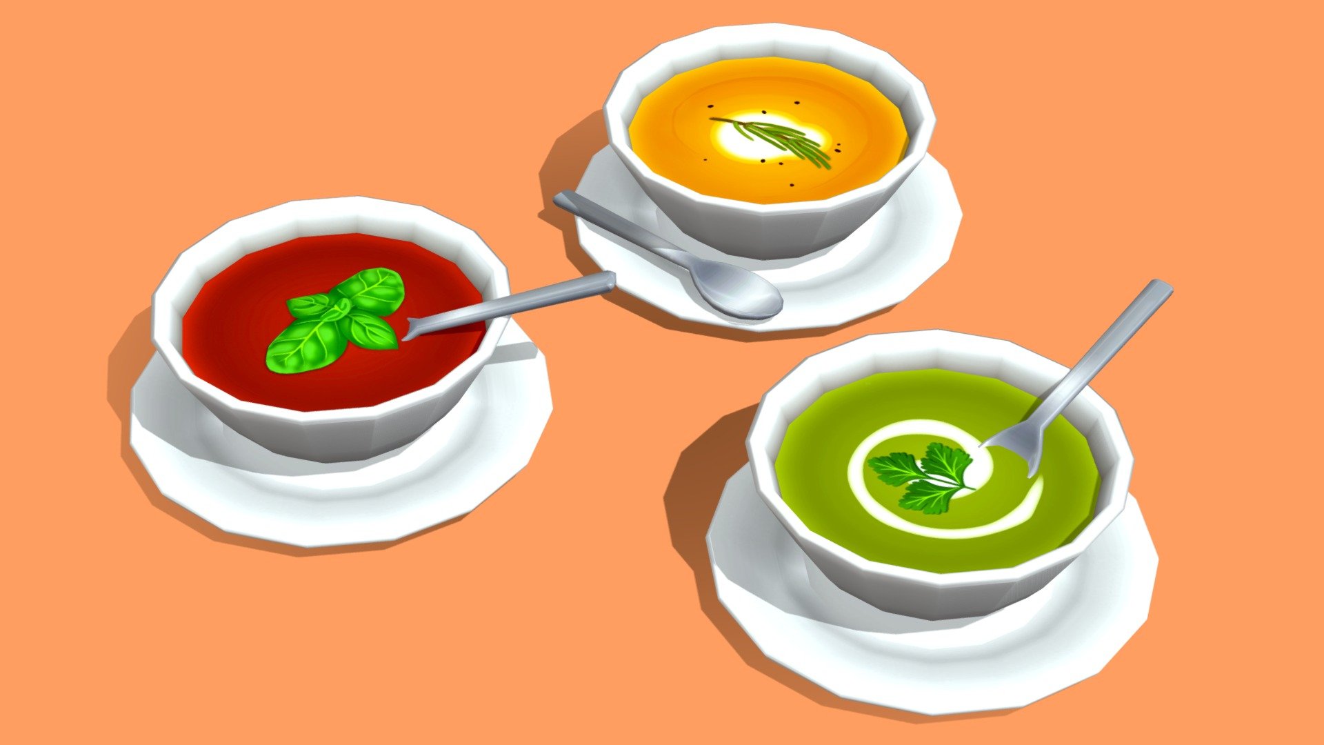 Soups - Buy Royalty Free 3D model by Megan Alcock (@citystreetlight ...