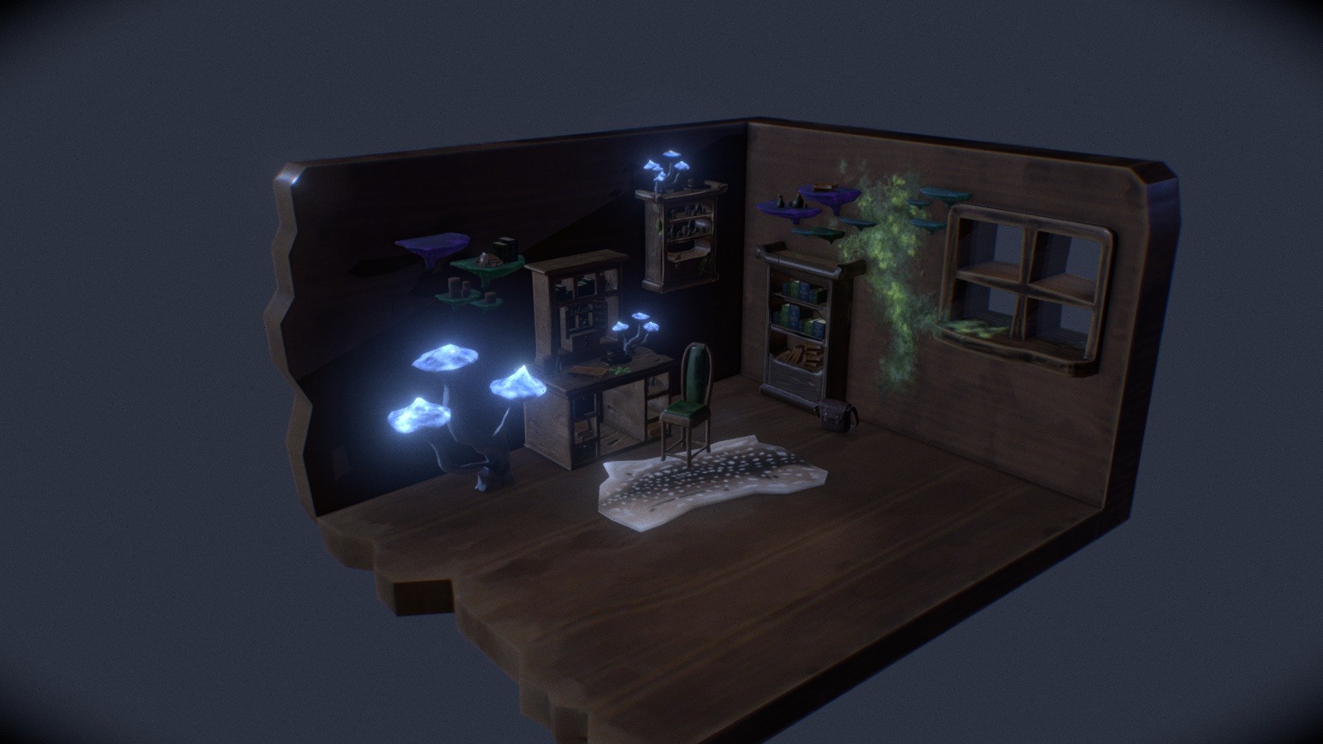 Apothecary Scene - 3D model by Arilenax [d0b9a56] - Sketchfab