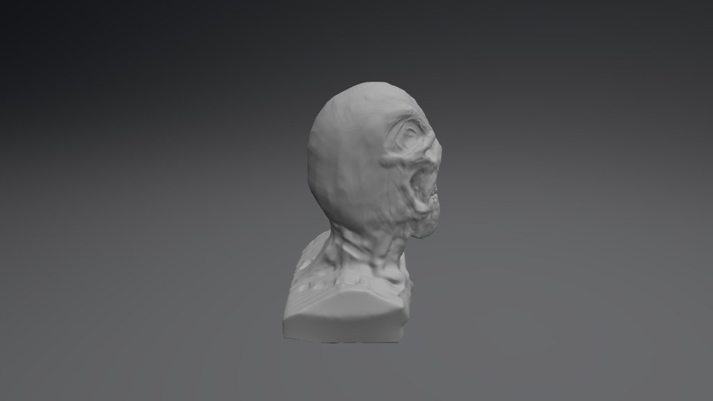 Fallout Ghoul Head Sculpt - 3D model by Adam Moon (@itzzpredator ...
