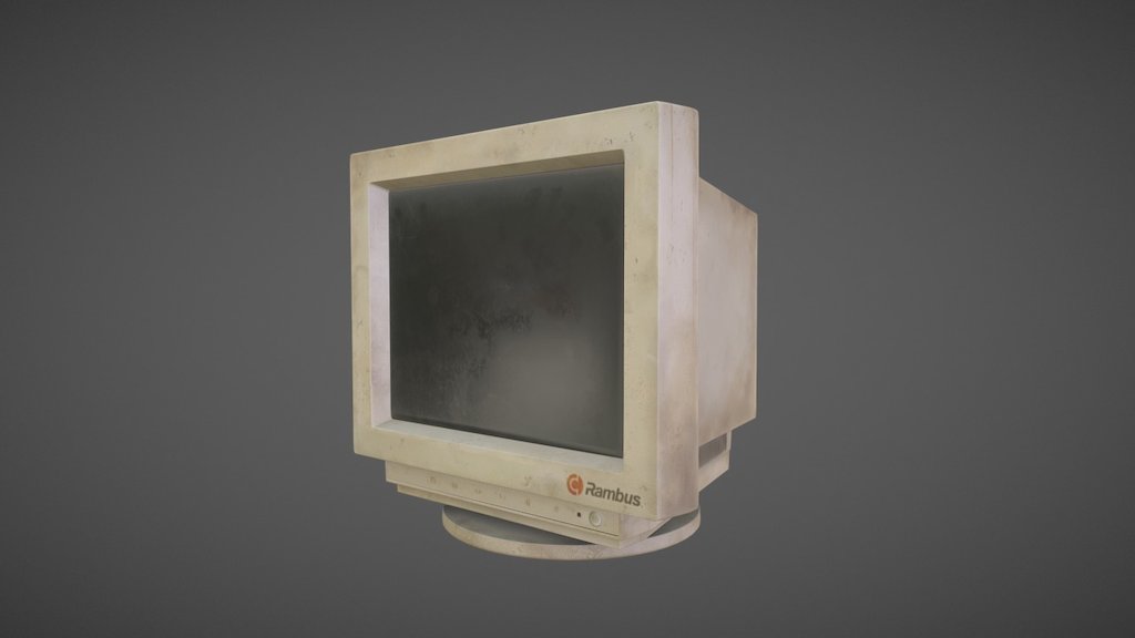 Old Monitor - 3D model by Vikey3Dlancer [d0bec22] - Sketchfab