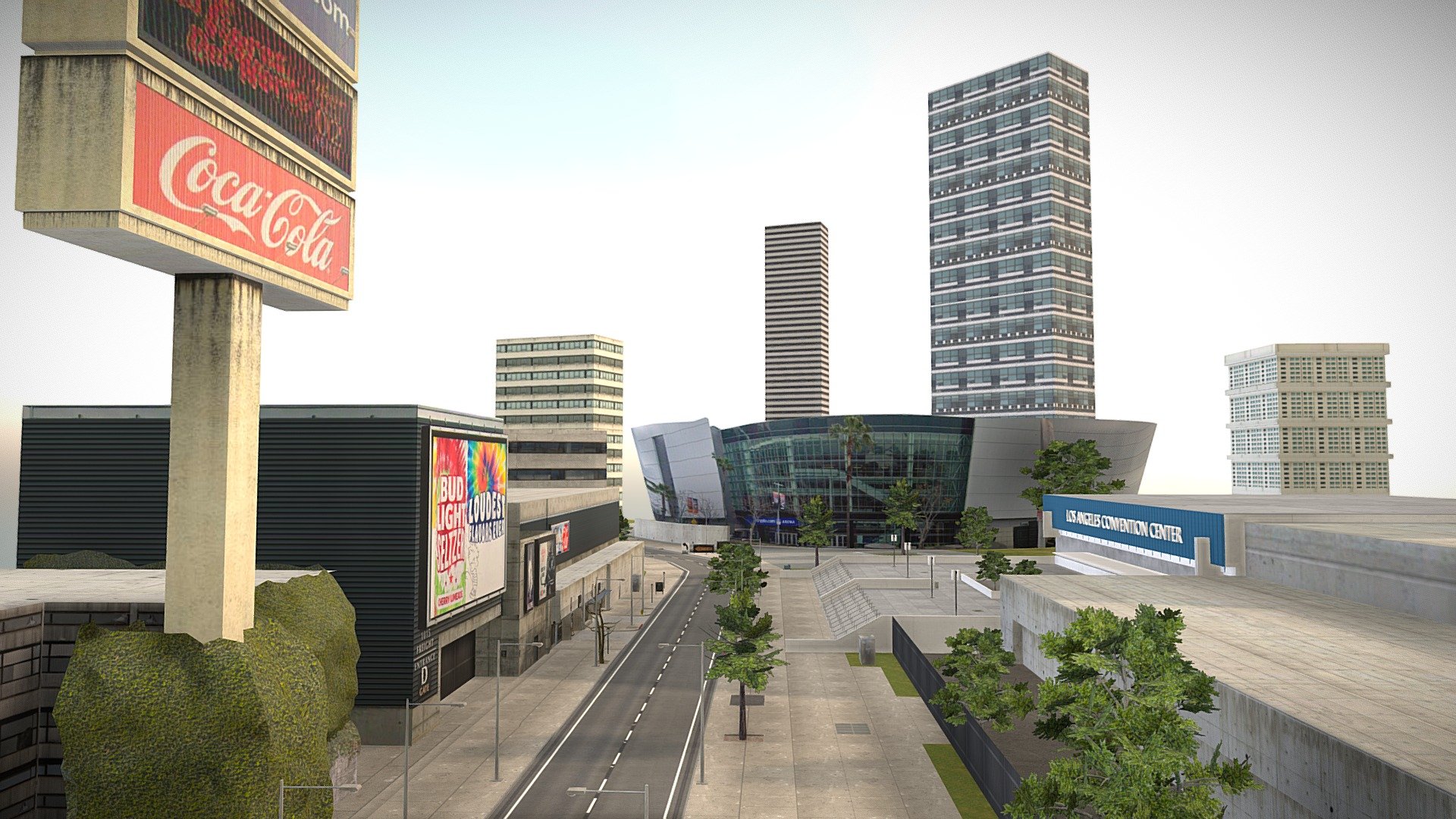 Staples Center, Los Angeles CA (low-poly scene) - Buy Royalty Free 3D ...
