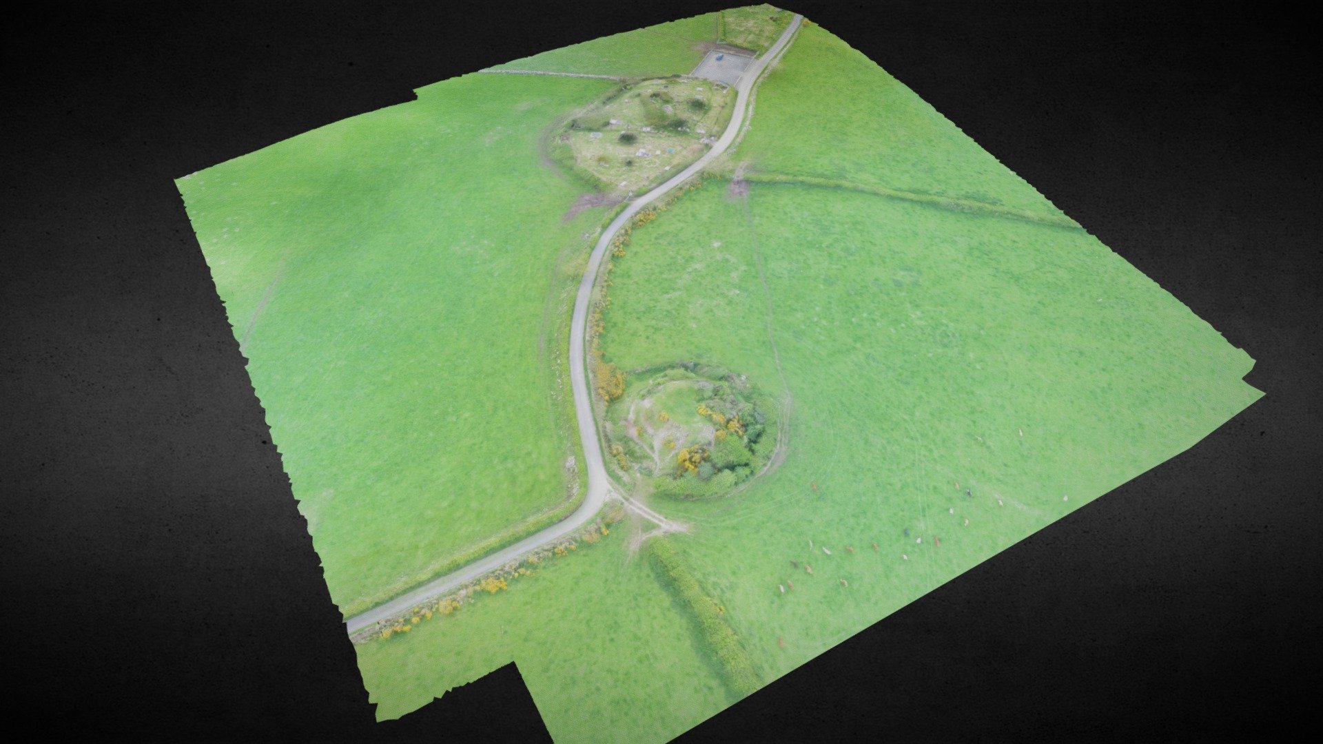Motte & Ecclesiastical Enclosure Faughart Upper. - Download Free 3D ...