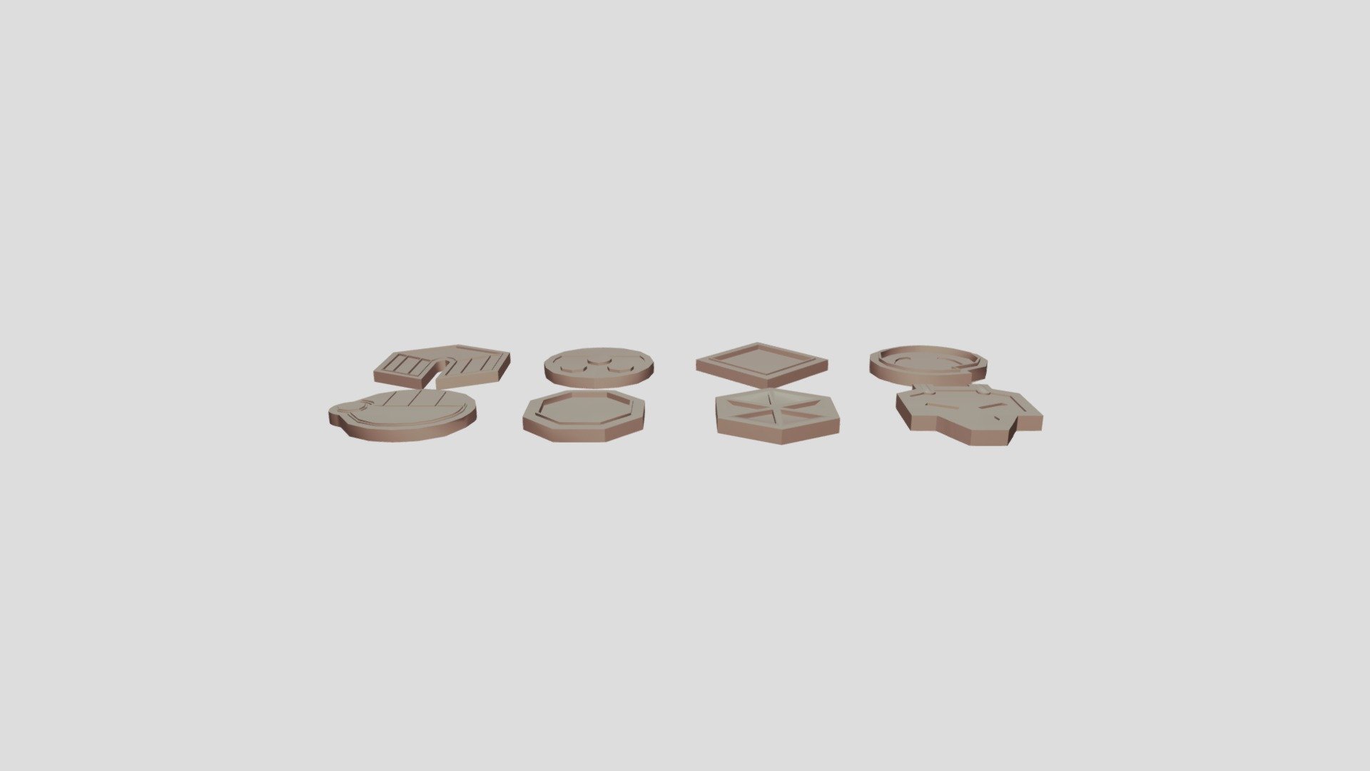 Johto Badges - 3D model by Serlaix_Alpha (@Serlaix) [d0c6235] - Sketchfab