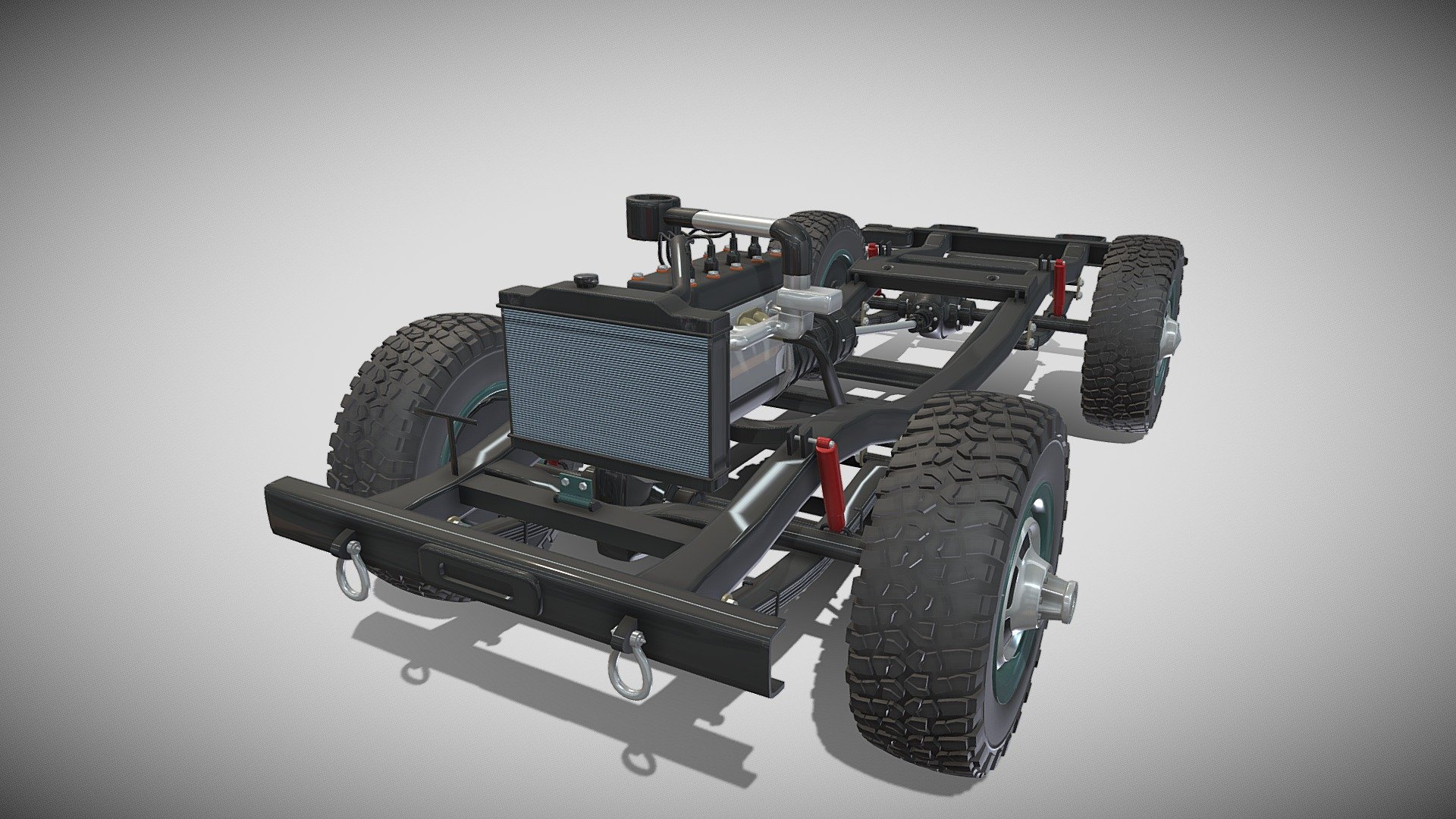 Full Offroad Vehicle Chassis - Buy Royalty Free 3D model by ...