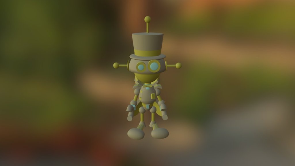 Little Steampunk Robot - 3D model by Mozamb13 [d0c6dbd] - Sketchfab