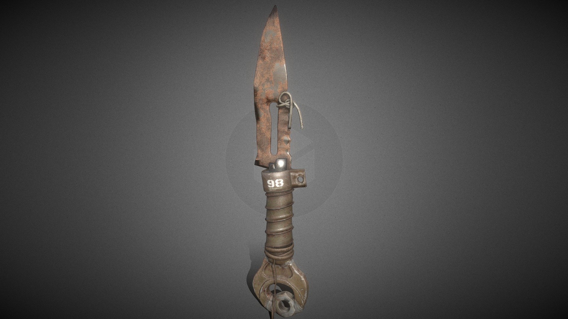 Apocalypse Weapon Knife Asset - Buy Royalty Free 3D model by ...