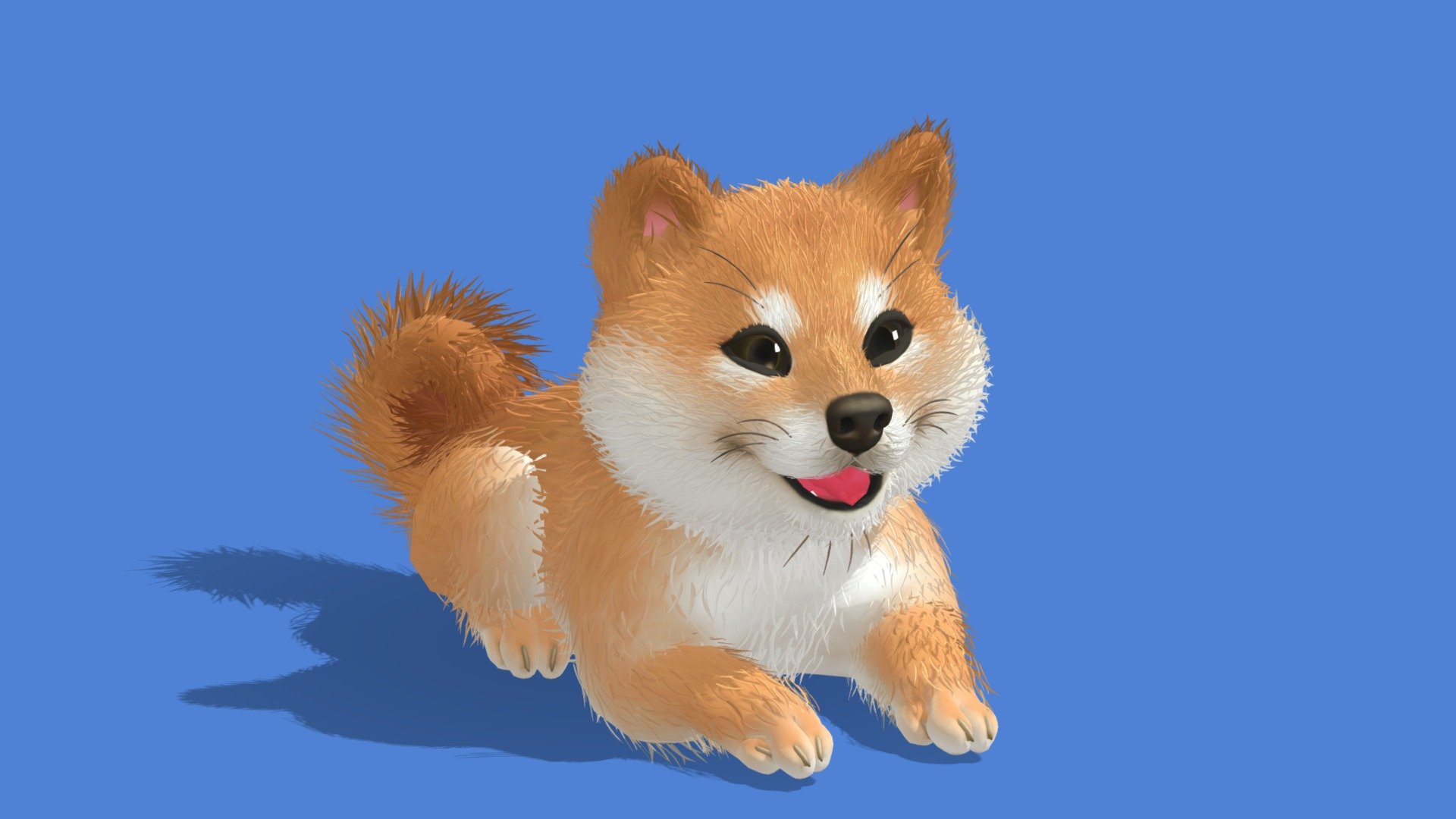 Cute Dog - Shiba Inu ( Red ) - 3D model by SEMA Game Studio (@sema.game ...
