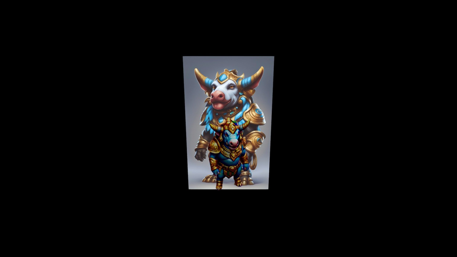 a cartoon character in armor and armor - Download Free 3D model by ...