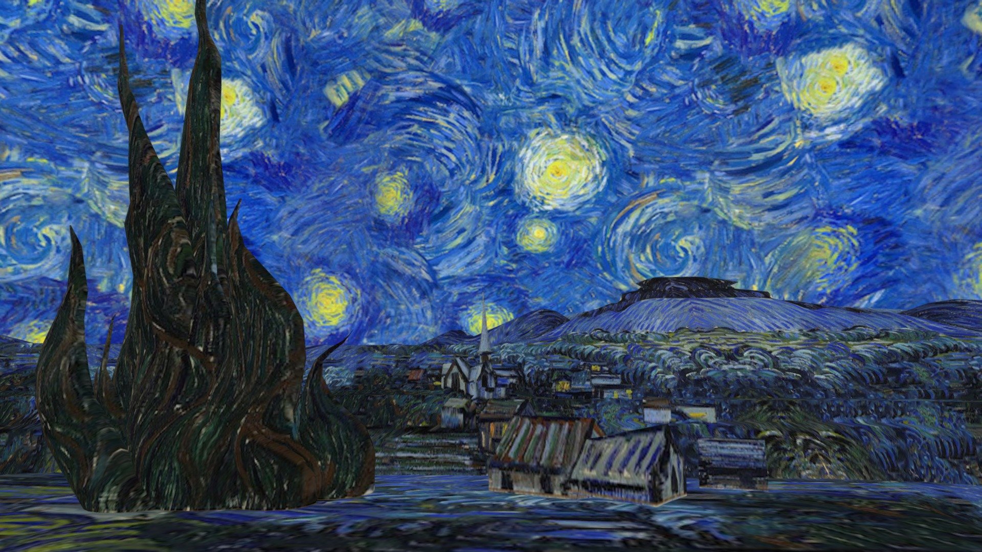 The Starry Night VR - 3D model by YeungFungWaiNeville [d0cab85] - Sketchfab