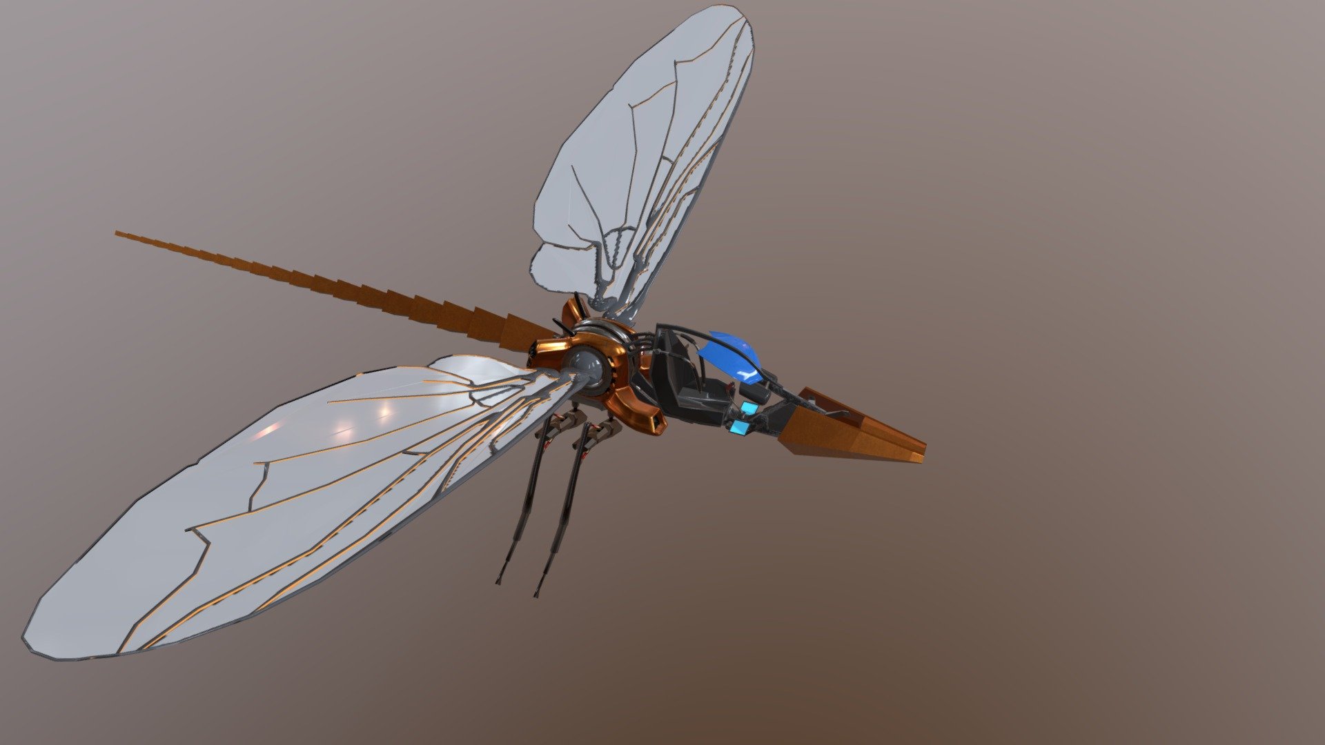 mechanical insect - 3D model by Medeixo [d0cbdbd] - Sketchfab