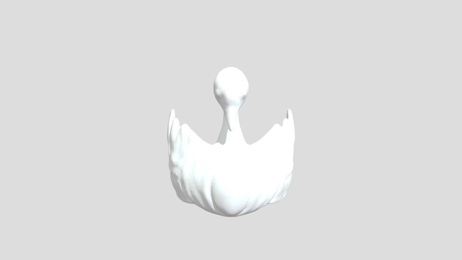 Elegant 3D Swan Model - Minimalistic " - Download Free 3D model by m ...