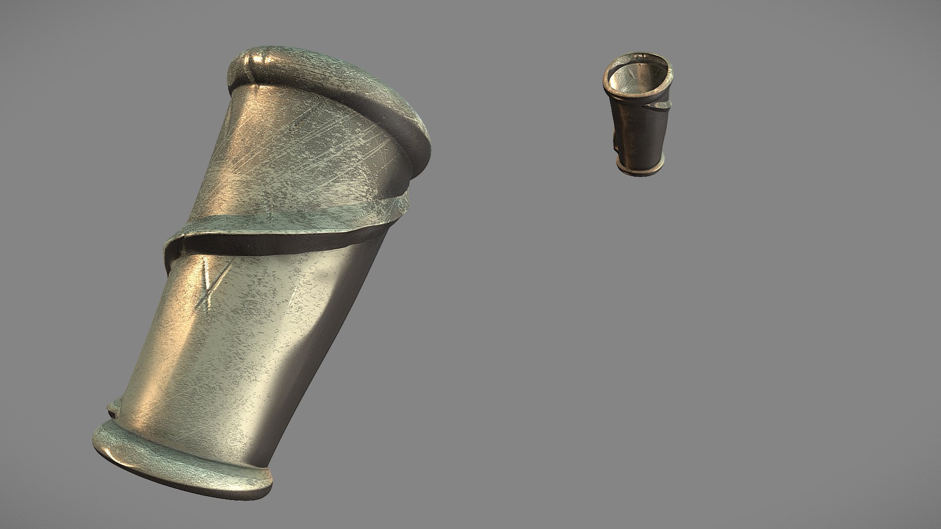 Roman Gold Lower Arm Guards - Buy Royalty Free 3D model by 3dia ...