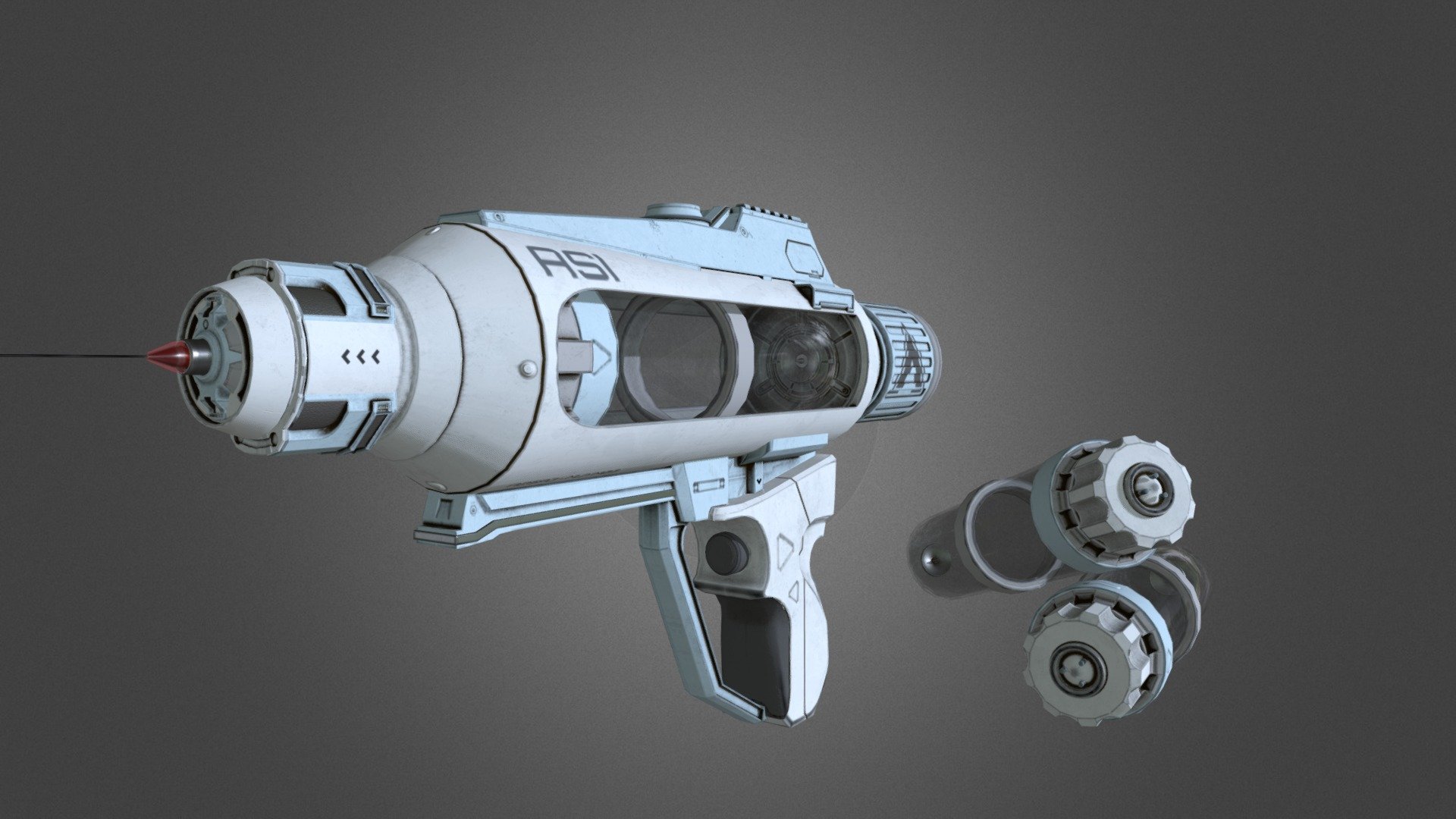 Futuristic Stimpack - 3D model by MaartenSamyn [d0cd627] - Sketchfab