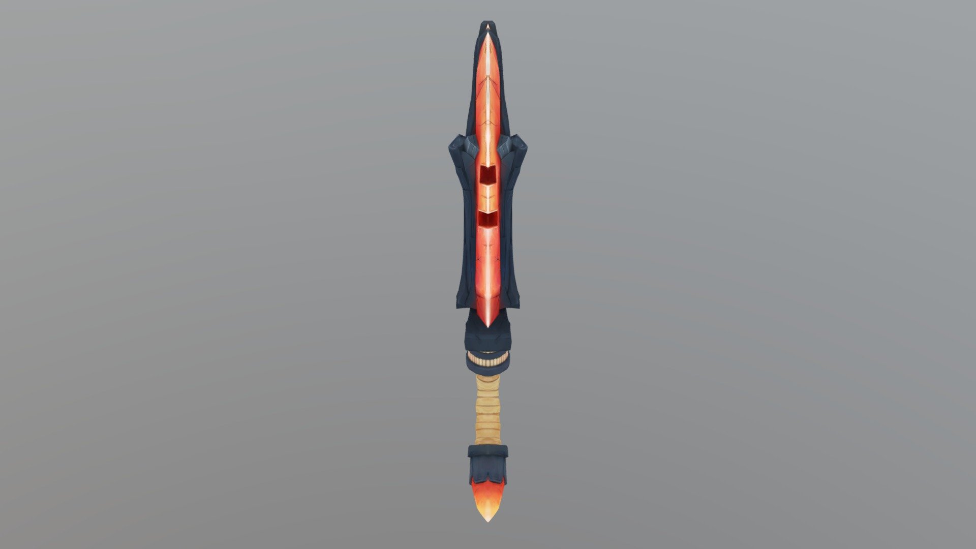 Red Crystal Dagger - 3D model by Louis Metrebian (@louis.metrebian ...