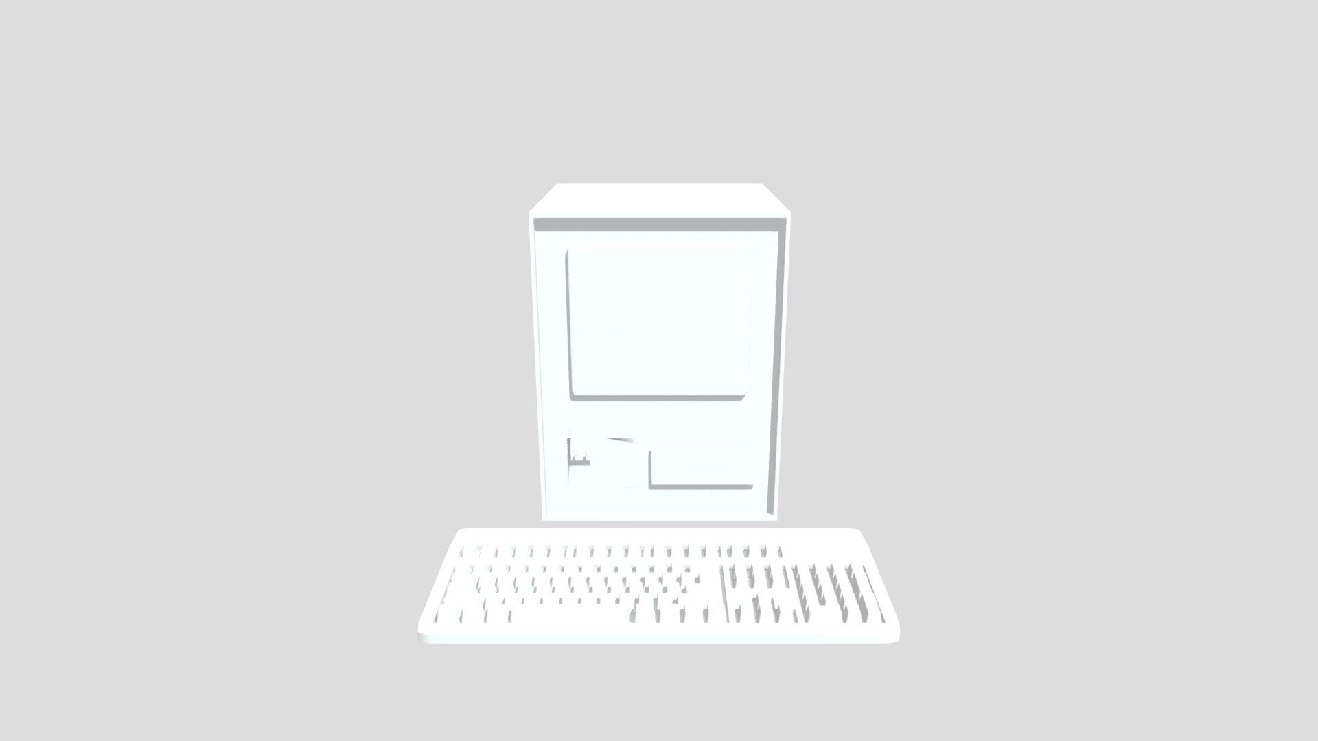 Computer And Keyboard - 3D model by prabtaank [d0d1733] - Sketchfab