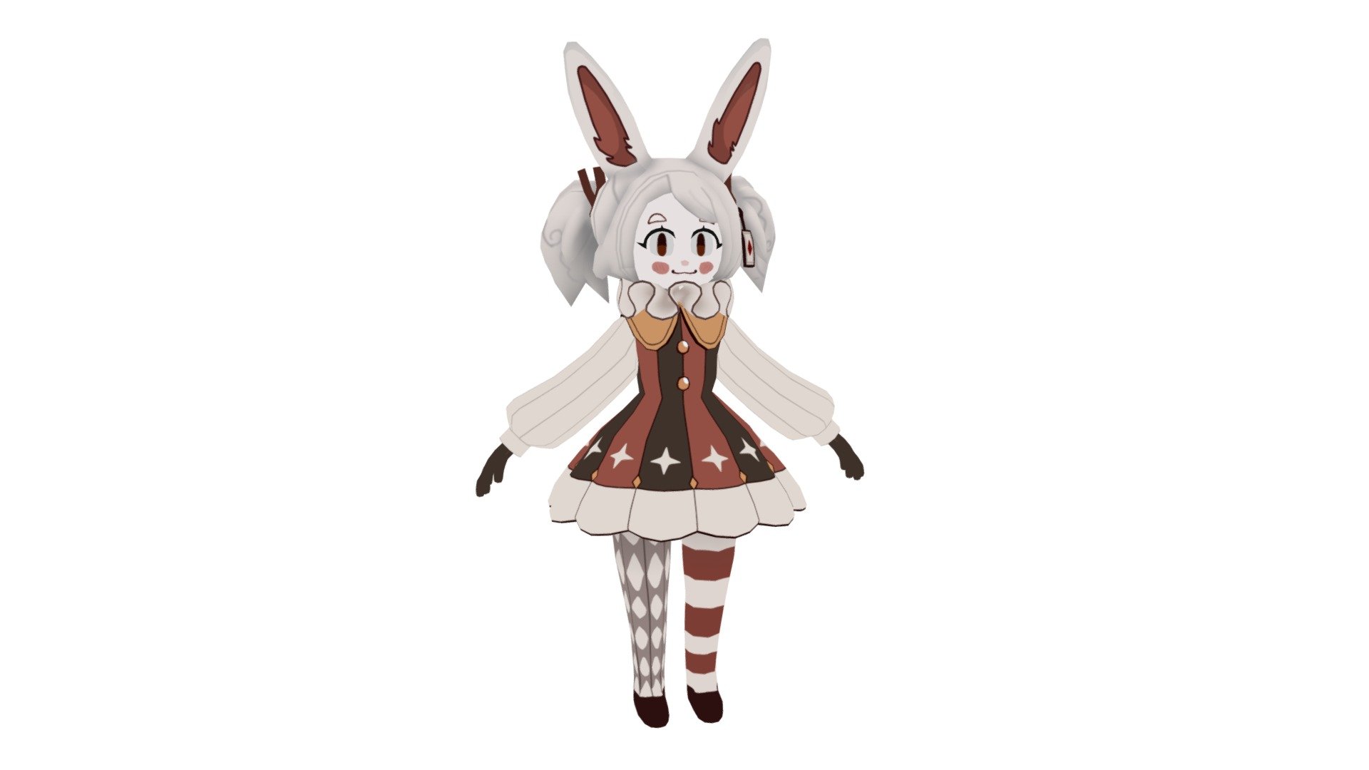 Cute bunny girl in a circus costume - 3D model by DynamicSAV [d0d3dfb ...