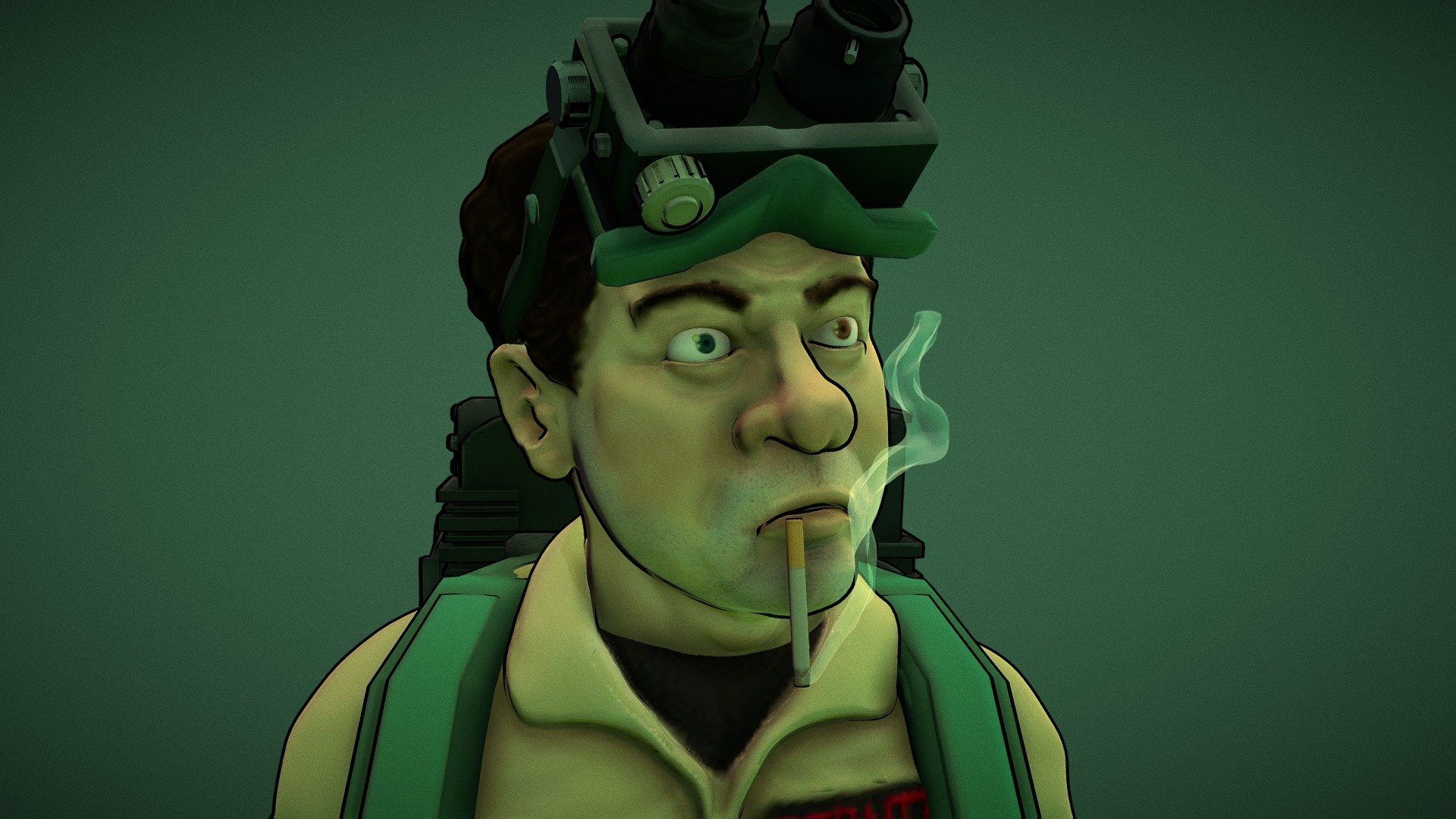 Dr. Raymond Stantz - Ghostbusters (1984) - 3D model by Carlo Sitaro ...
