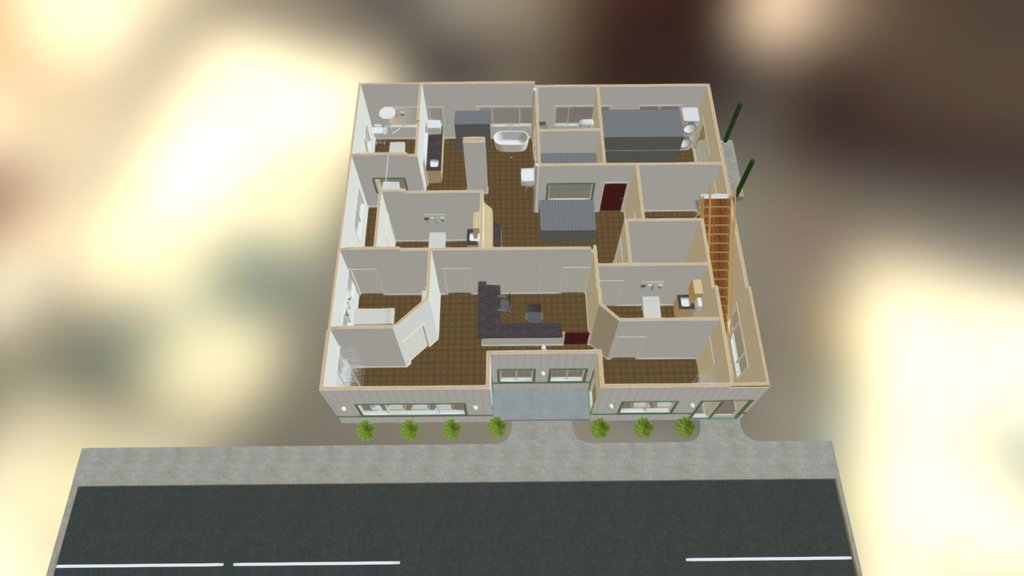 Weeks DVM Floor 1 (3) - 3D model by Pro Draft, Inc. (@prodraft ...