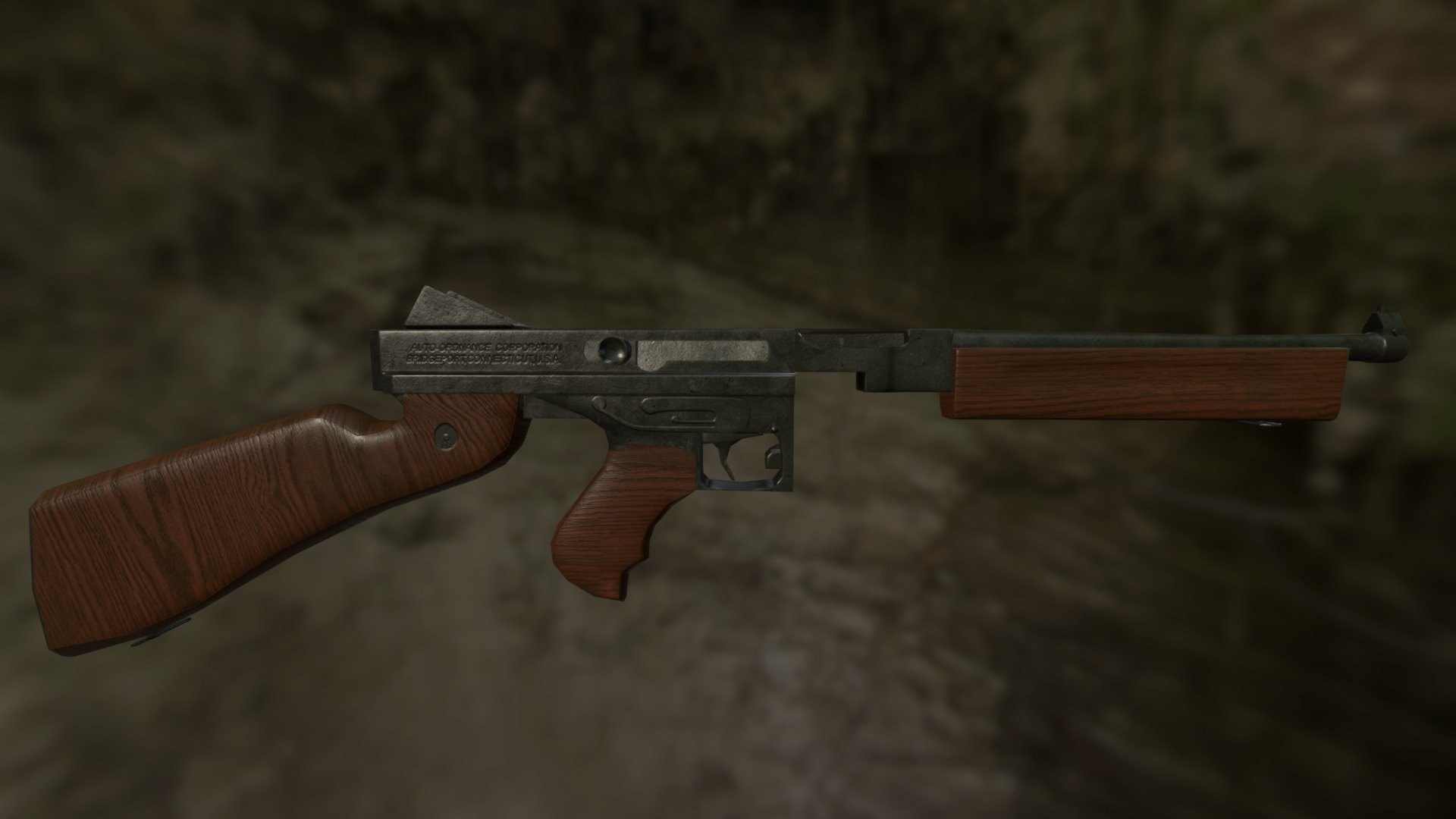 Thompson M1A1 - Download Free 3D model by moodz [d0dd5b5] - Sketchfab