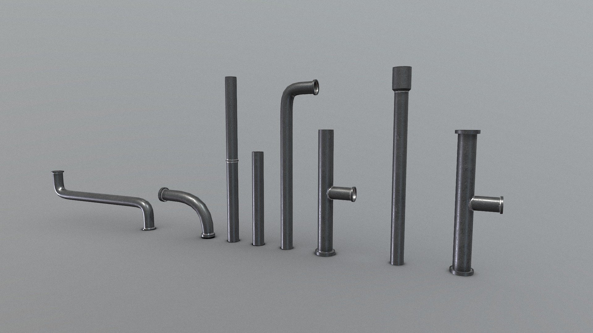 Steel Modular Pipes - Buy Royalty Free 3D model by Sousinho [d0de2b9 ...