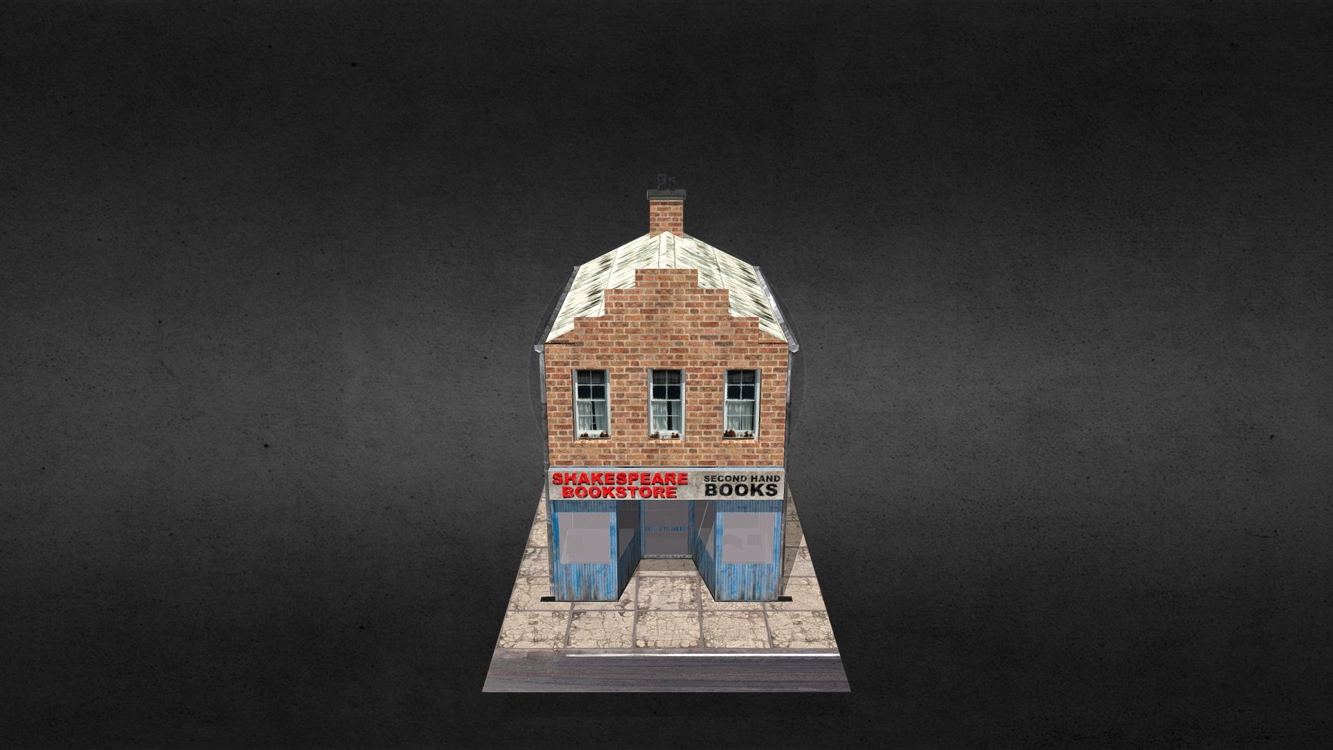 Shakespeare Bookstore Papercraft - 3D model by mauther [d0de4fe ...