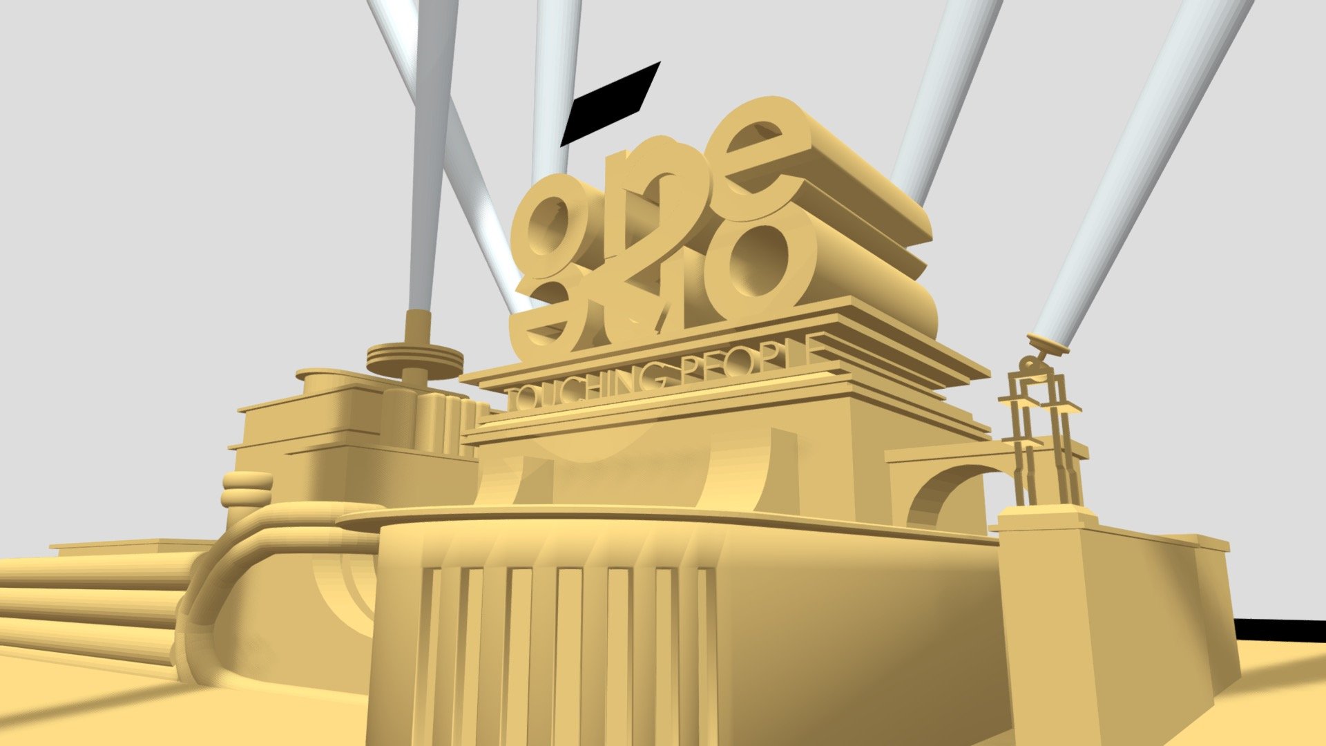 One2One Touching People Logo Remake - 3D model by ...