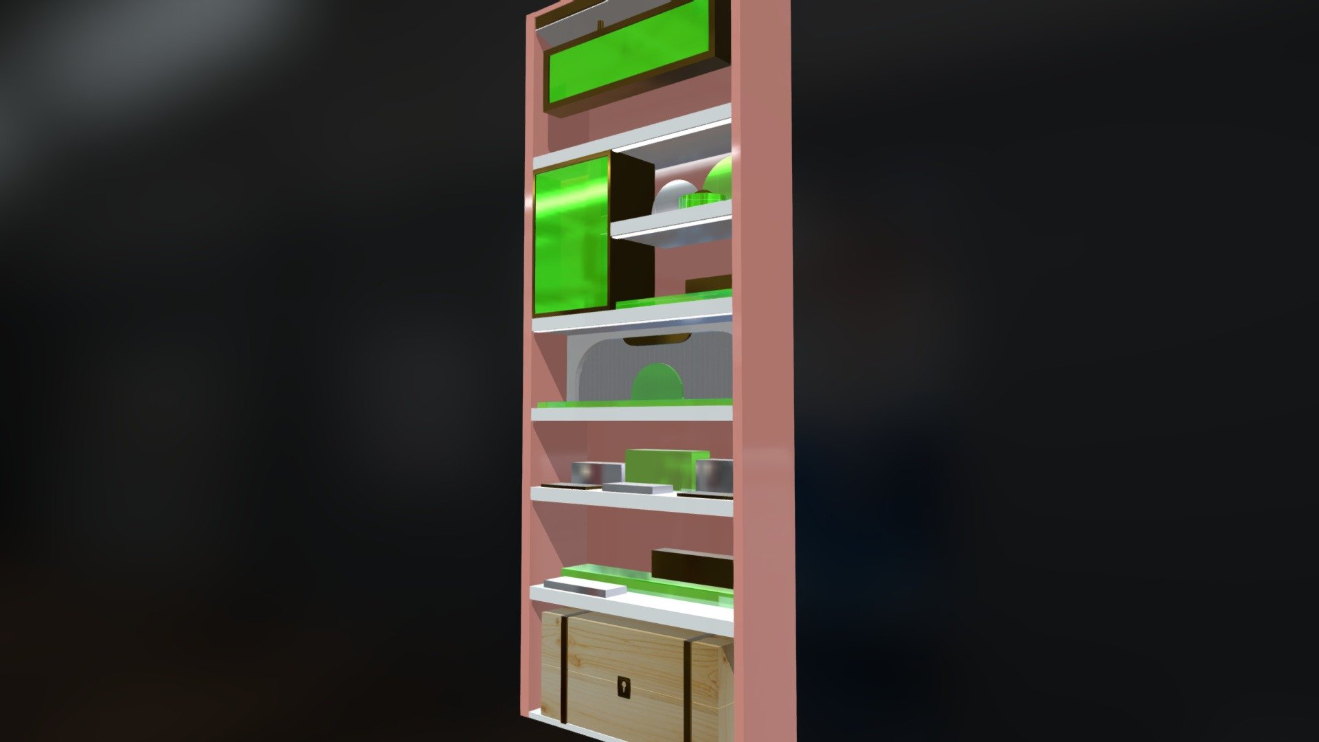 Retail cosmetic beauty furniture display shop - Download Free 3D model ...